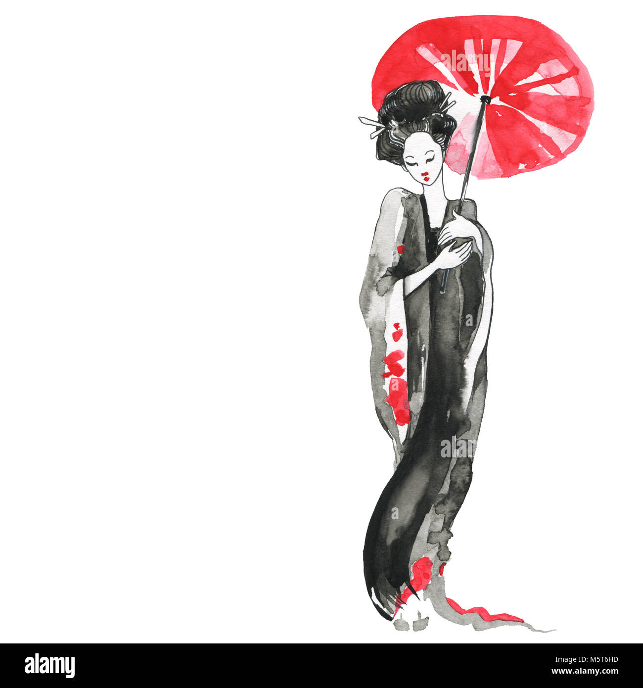 Chinese Geisha Drawing