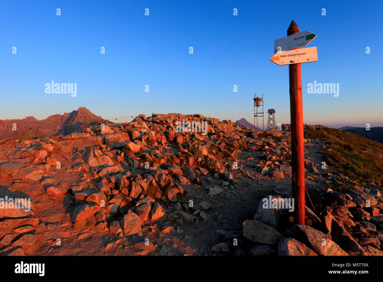 Poland, Tatra Mountains, Zakopane - top of the Kasprowy Wierch peak and ...