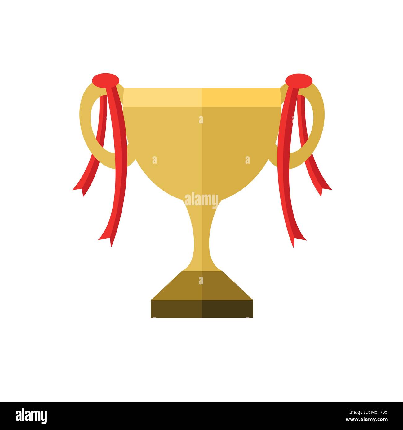 Golden Championship Trophy Illustration Vector Graphic Design Stock ...