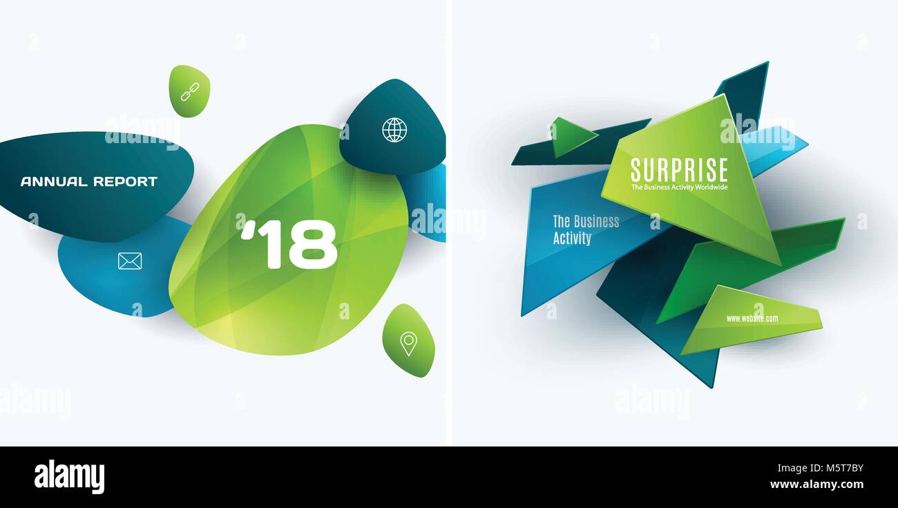 Set of abstract vector design for graphic template Stock Vector Image ...