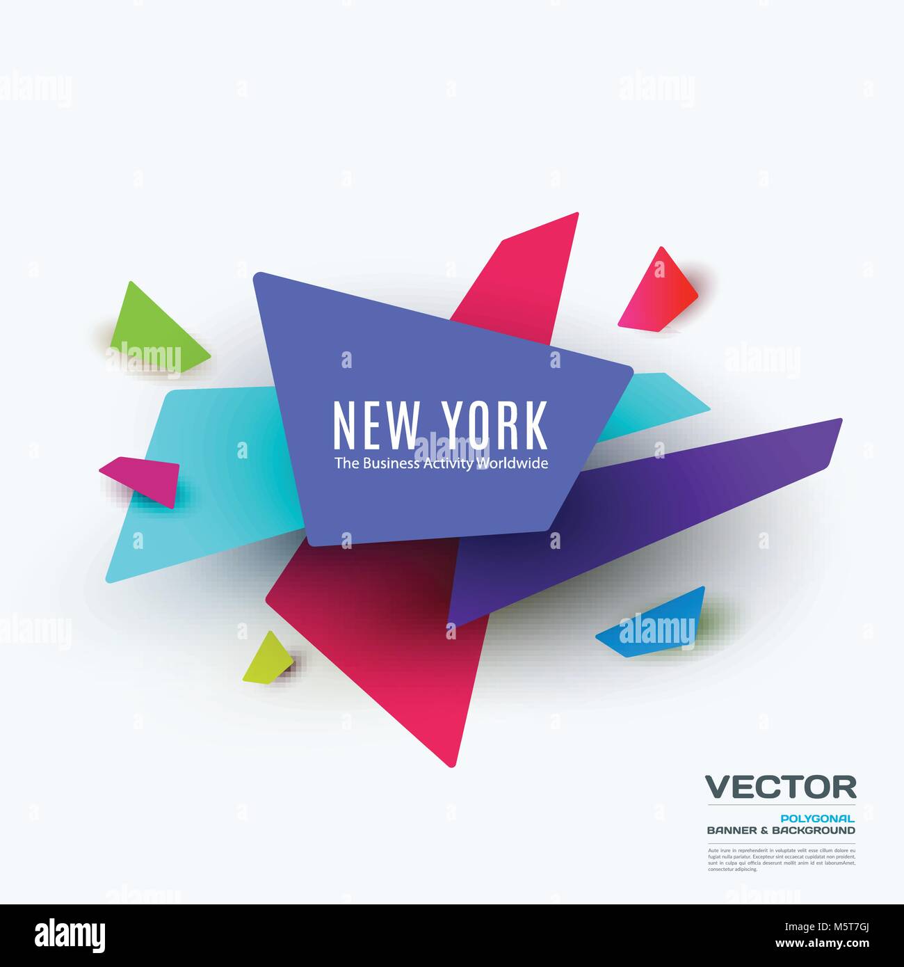 Abstract vector design elements for graphic template. Creative modern business background with ...