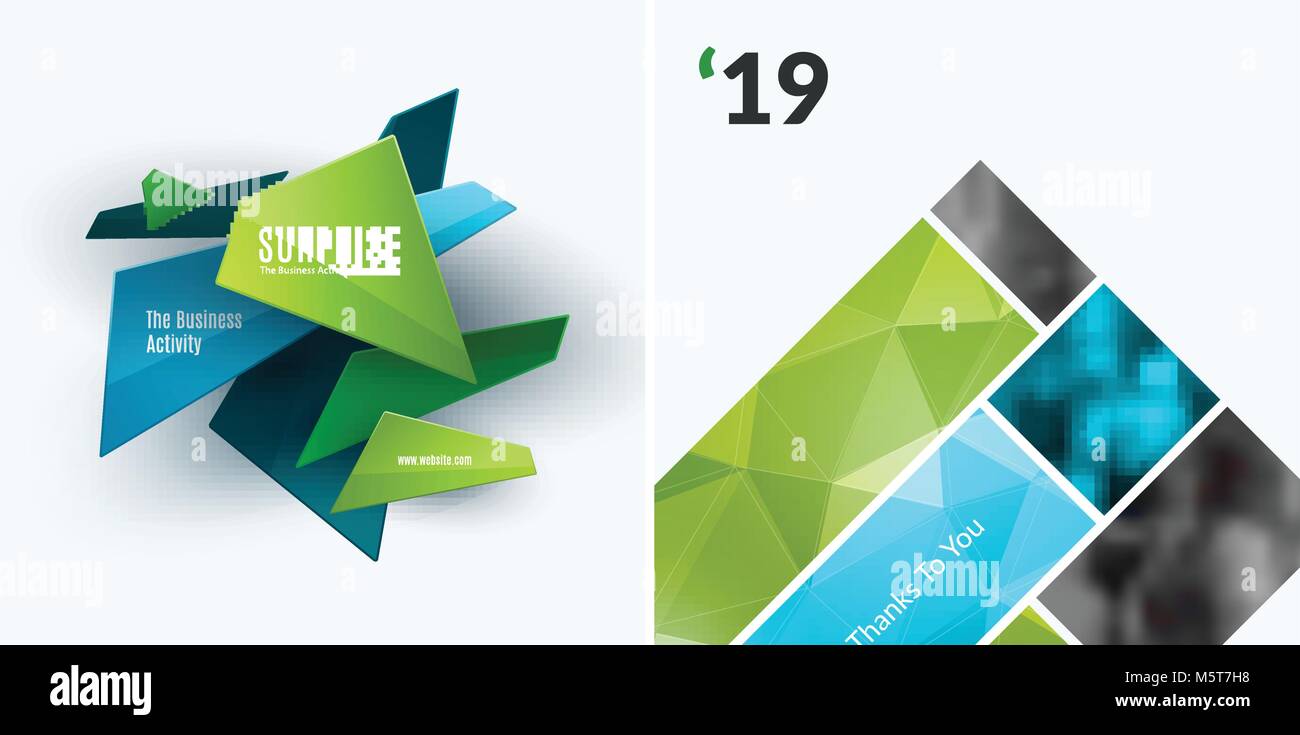 Abstract vector design elements for graphic template. Creative modern business background with ...