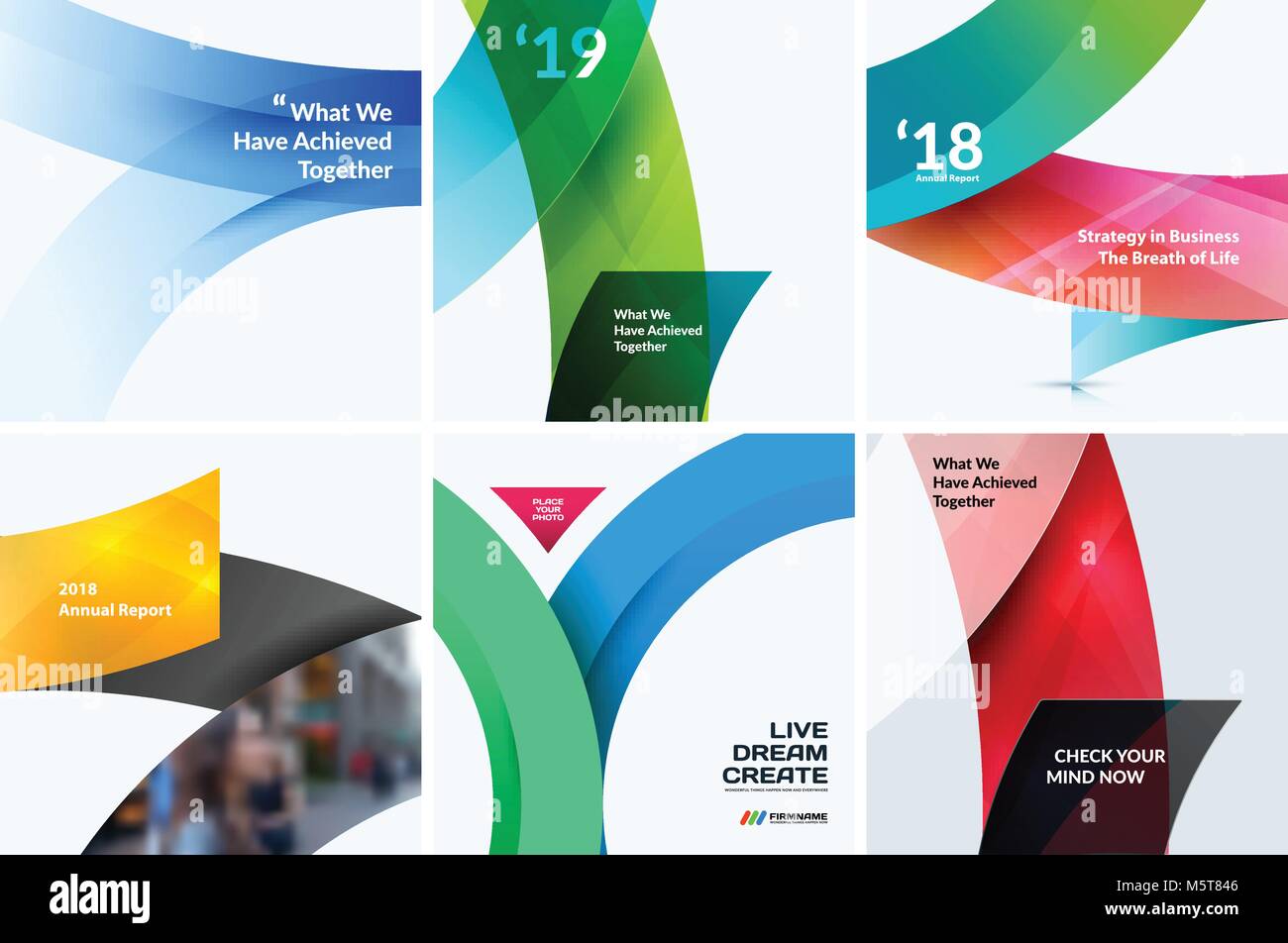 Set of abstract vector design for graphic template Stock Vector Image ...