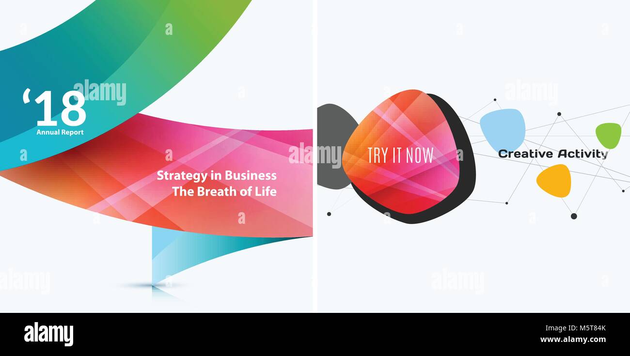 Set of abstract vector design for graphic template Stock Vector Image ...