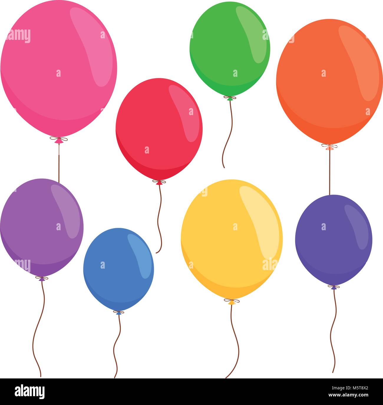 Balloon with rope Stock Vector Images - Alamy