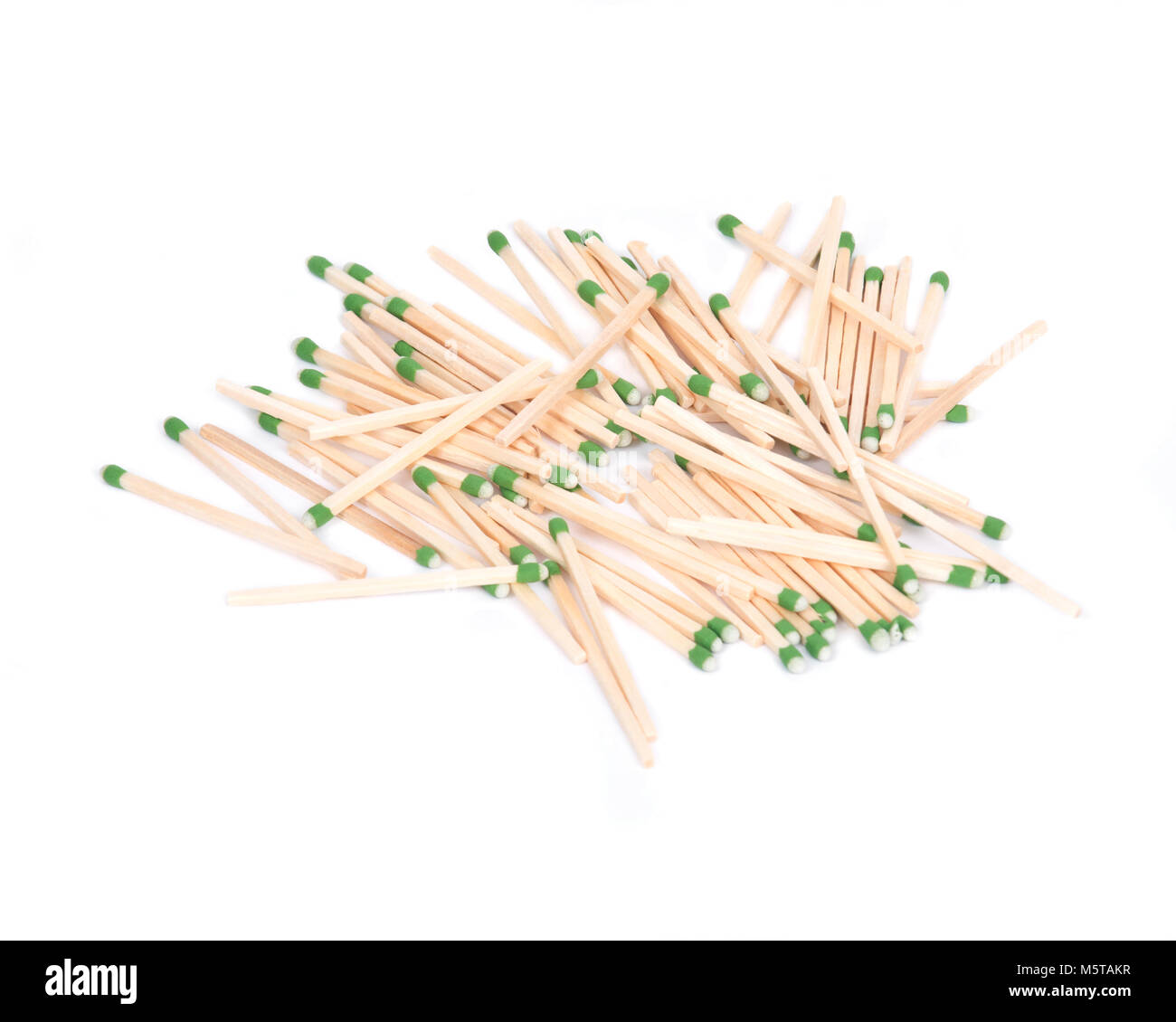 Sulfur free matches separated on white background Stock Photo - Alamy