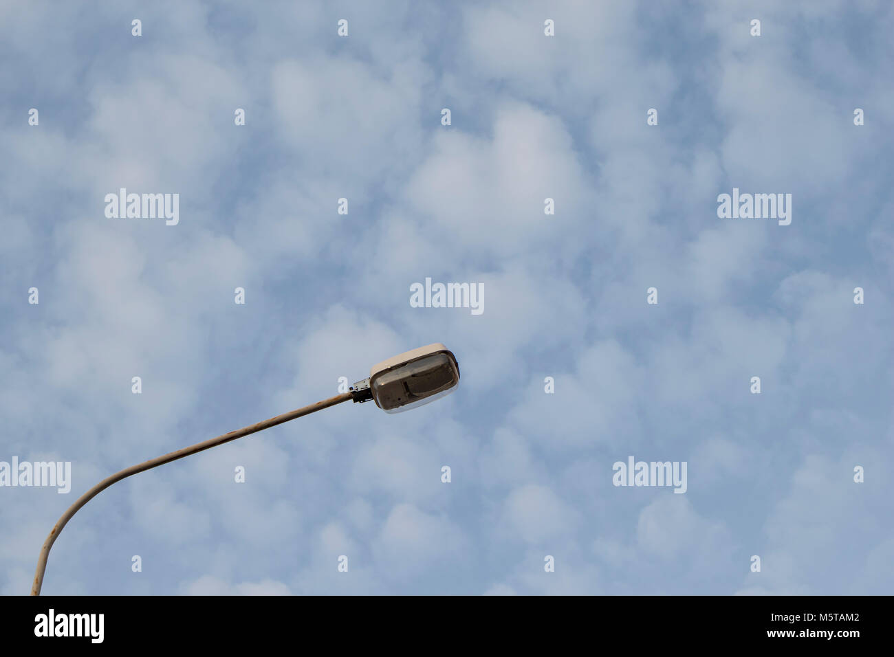 Street Light at the Daytime on blue sky background with a clouds Stock ...