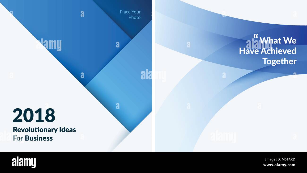 Set of material design abstract templates. Creative modern business ...