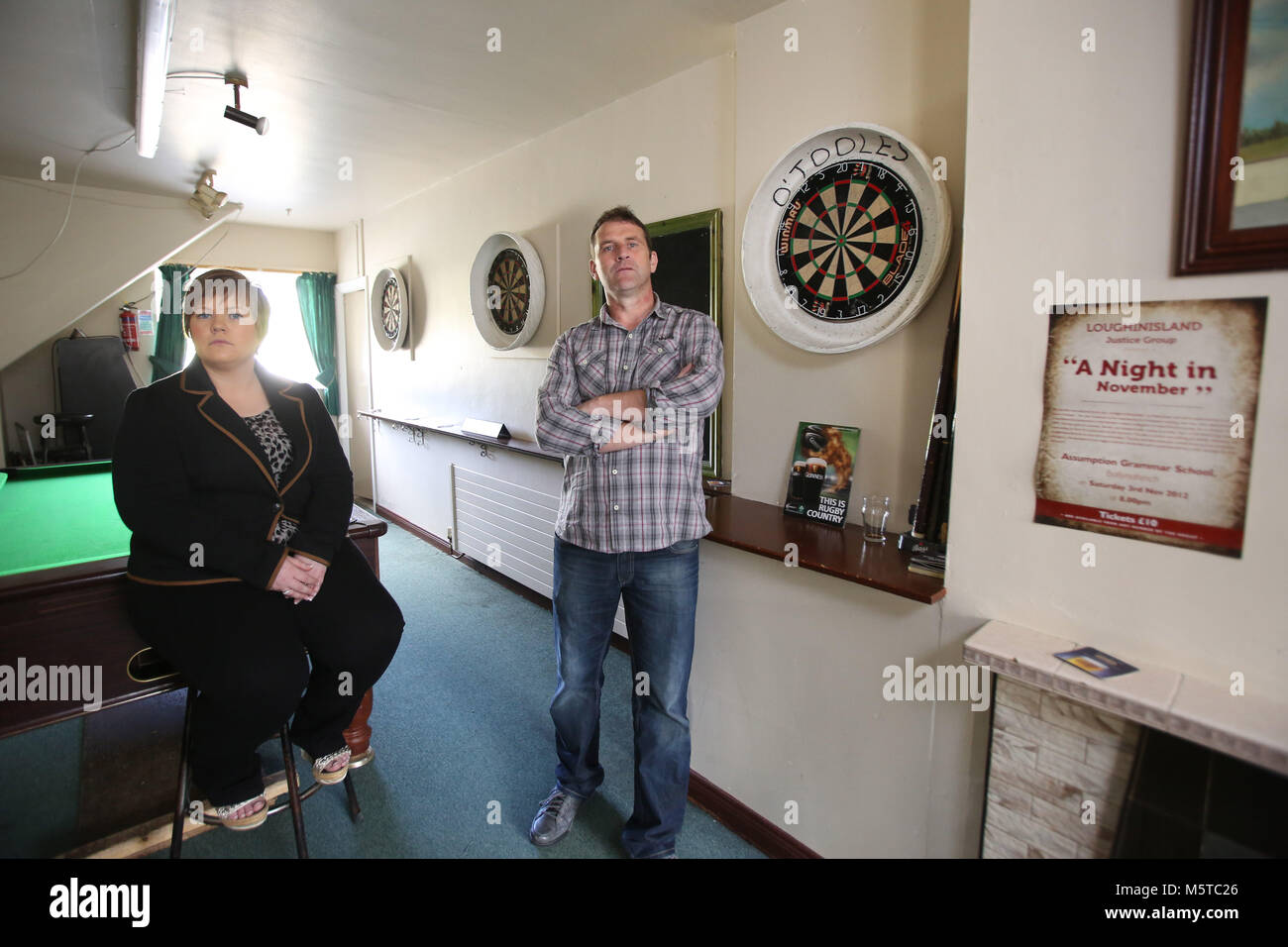 Aidan O'Toole a survivor of the 1994 gun attack, and Emma Rogan the ...