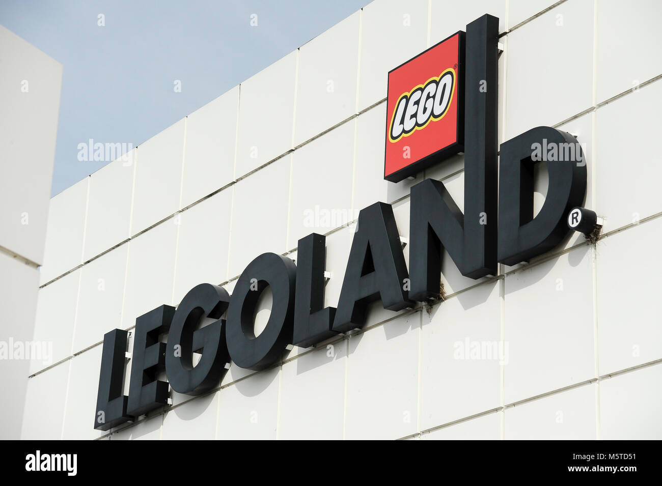 Main entrance to Legoland Billund Resort opened 1968 in Billund ...