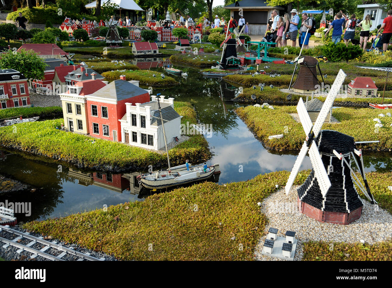 Lego bricks Netherlands in Mini Land area in Legoland Billund Resort ...