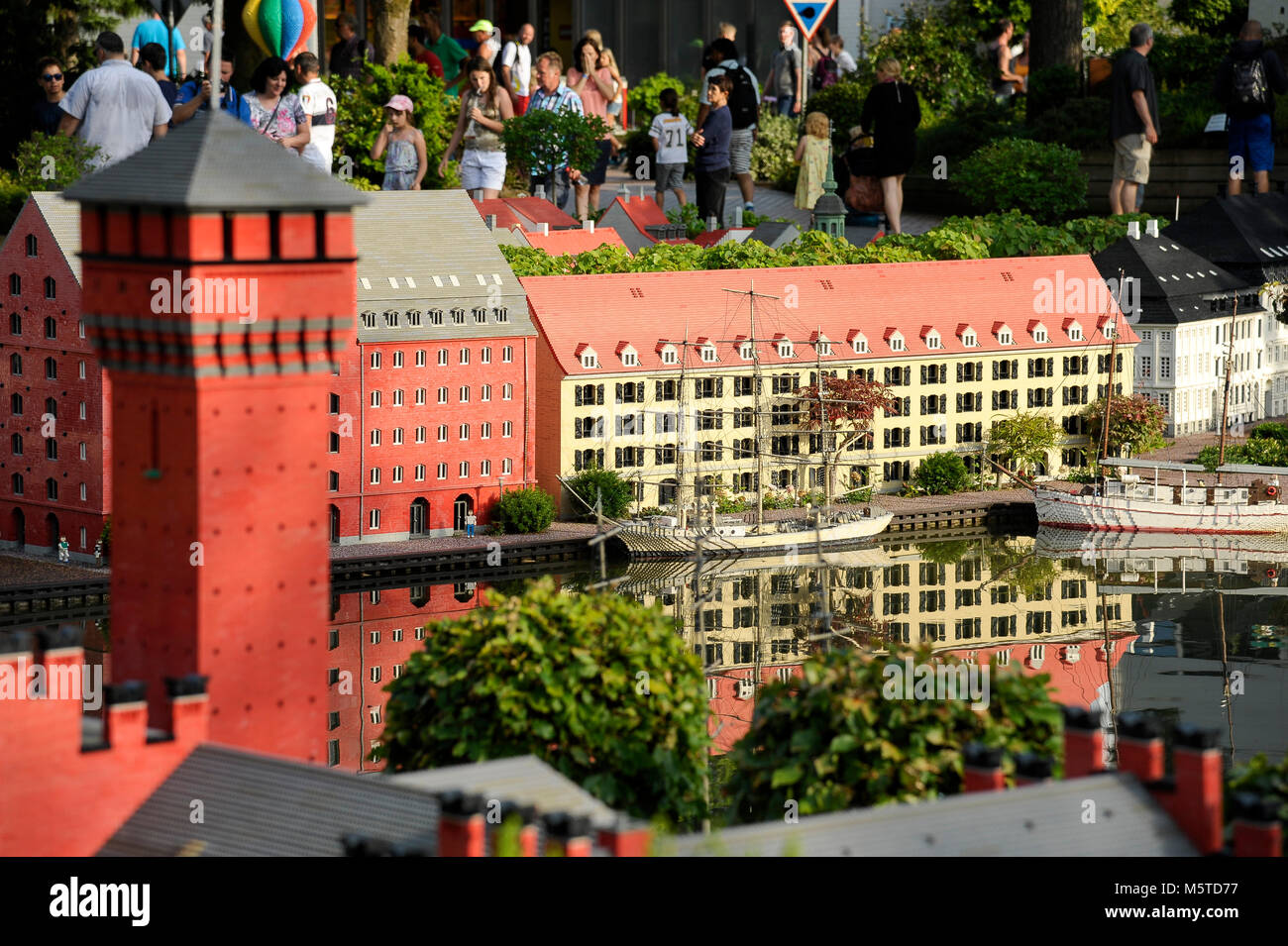 Lego bricks famous places in Mini Land area in Legoland Billund Resort ...