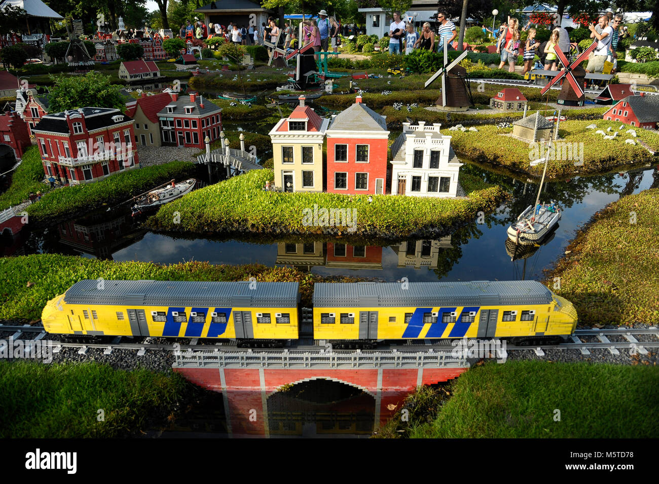 Lego bricks Netherlands in Mini Land area in Legoland Billund Resort ...