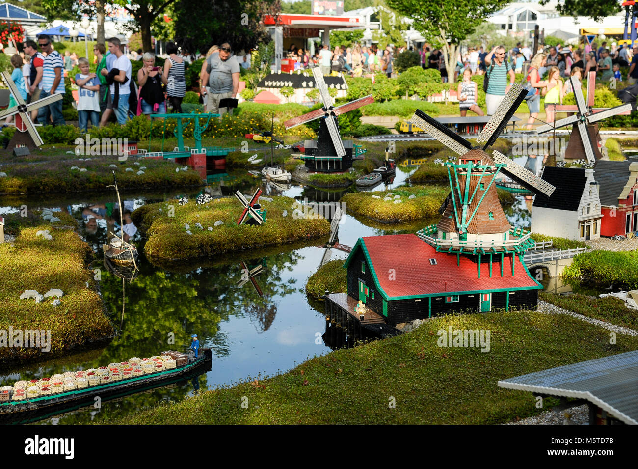 Lego bricks Netherlands in Mini Land area in Legoland Billund Resort ...