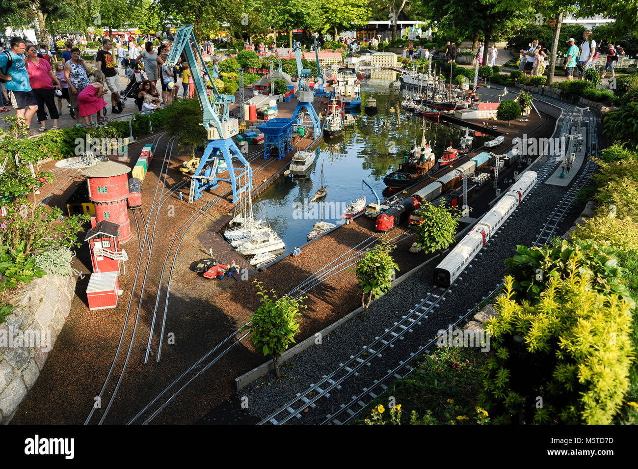 Lego bricks famous places in Mini Land area in Legoland Billund Resort ...