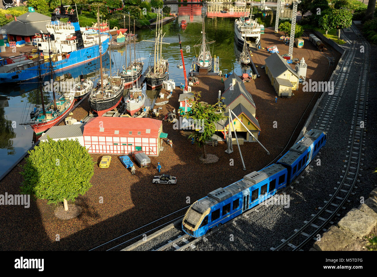Lego bricks famous places in Mini Land area in Legoland Billund Resort ...