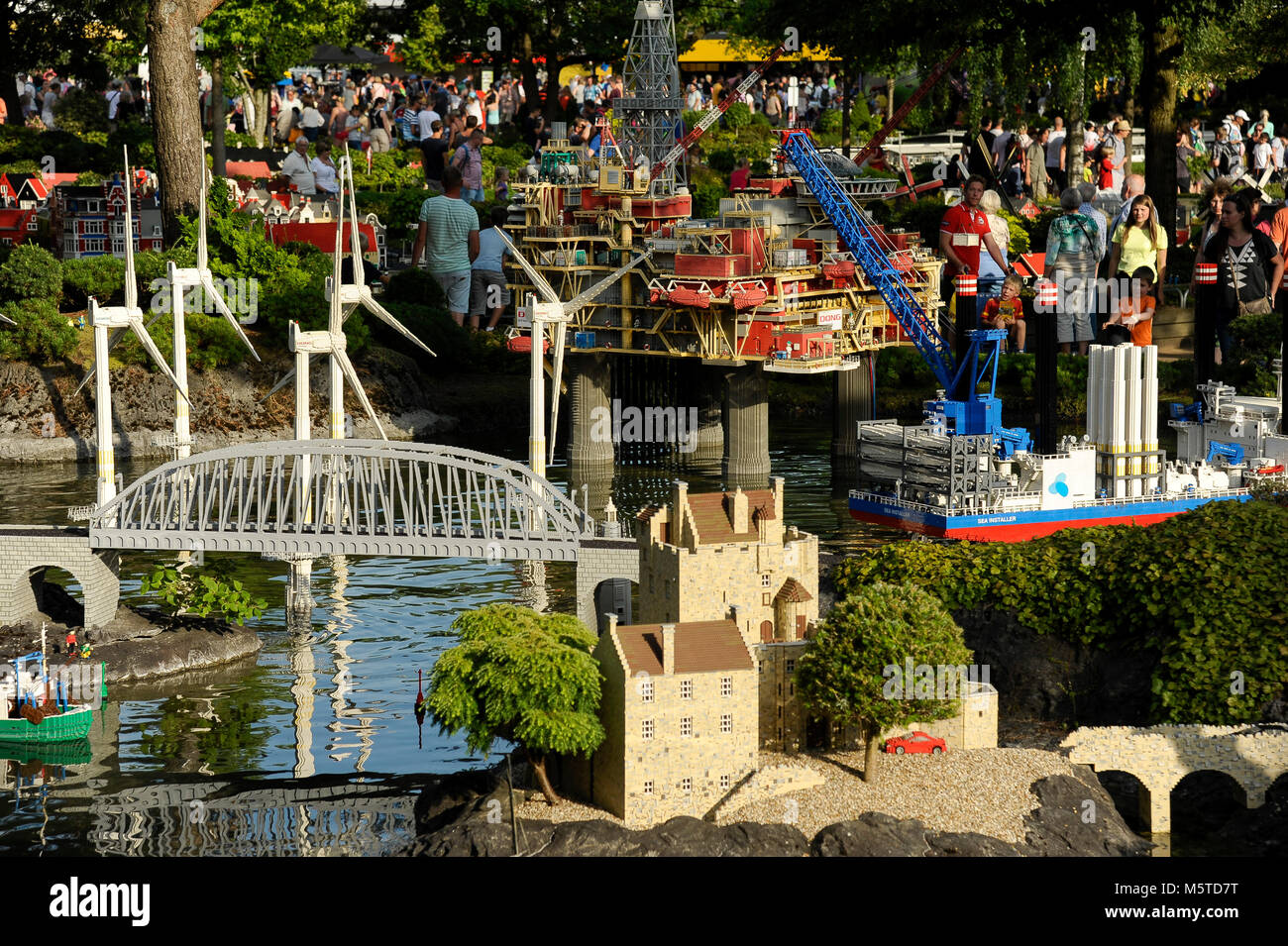 Lego bricks Eilean Donan Castle, Scotland in Mini Land area in Legoland ...
