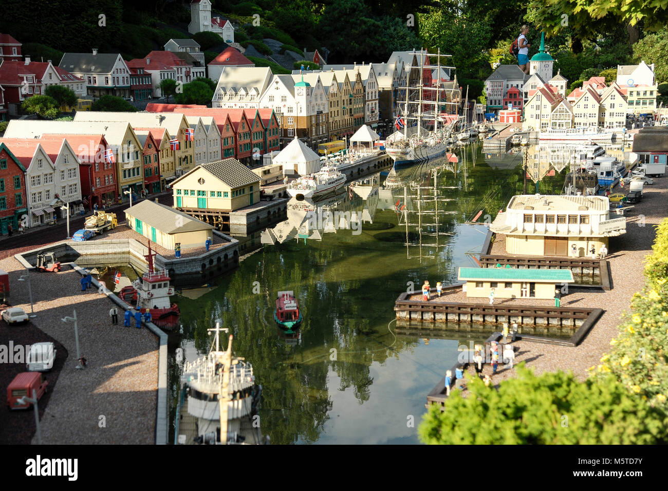 Lego bricks famous places in Mini Land area in Legoland Billund Resort ...