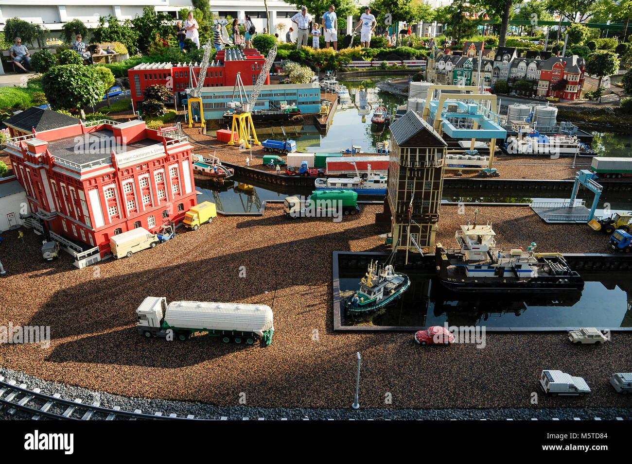 Lego bricks famous places in Mini Land area in Legoland Billund Resort ...