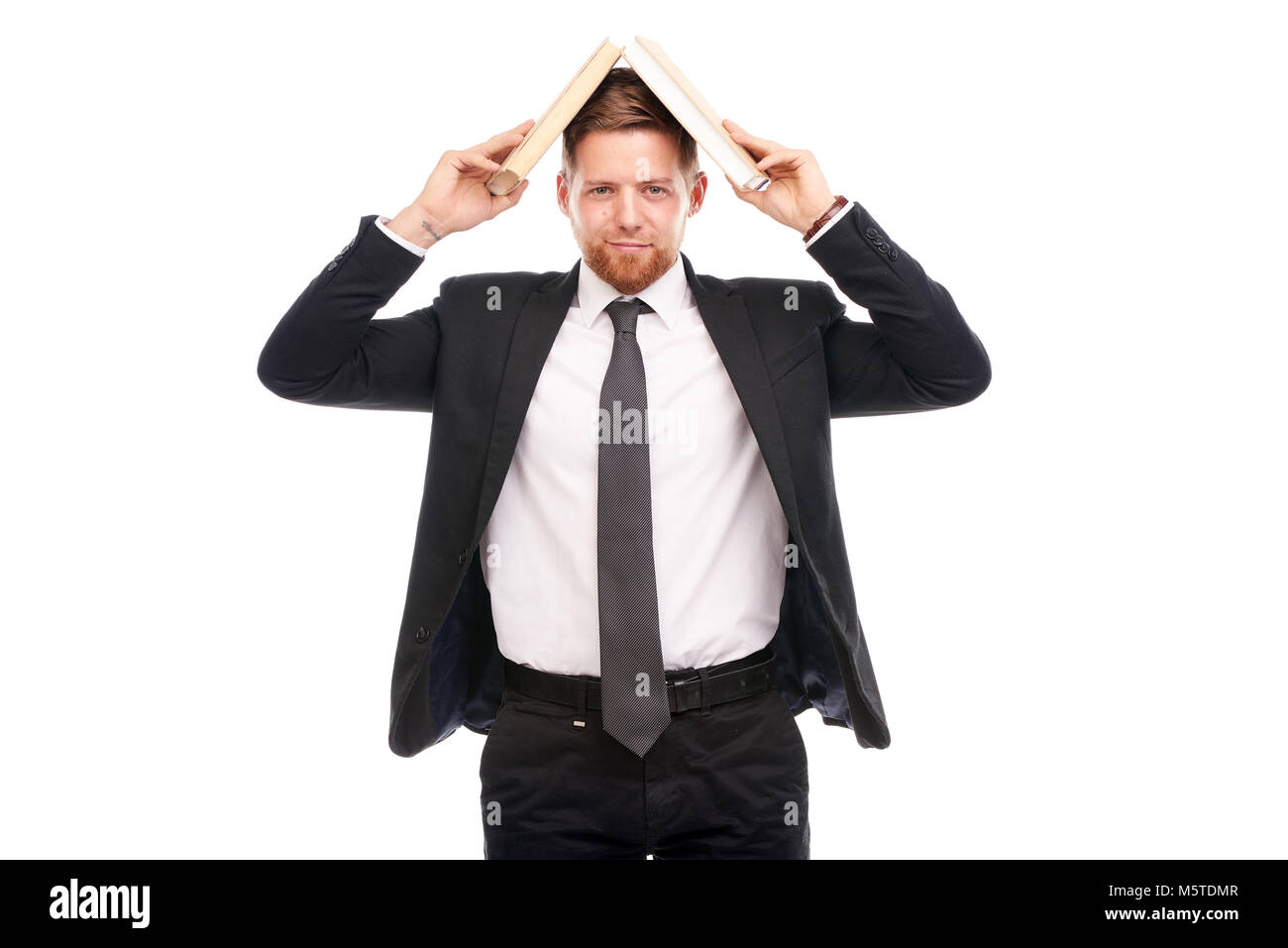 Book lover in business Stock Photo - Alamy