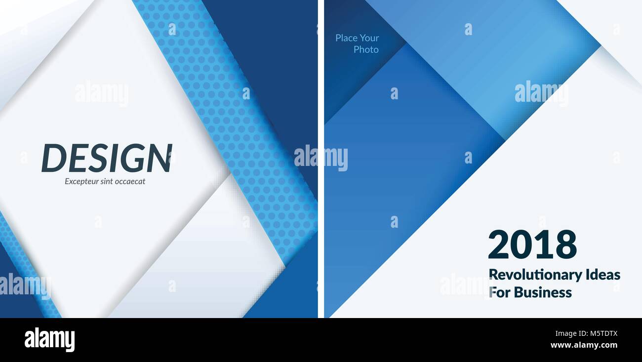 Set. Material design of abstract vector elements for graphic template ...