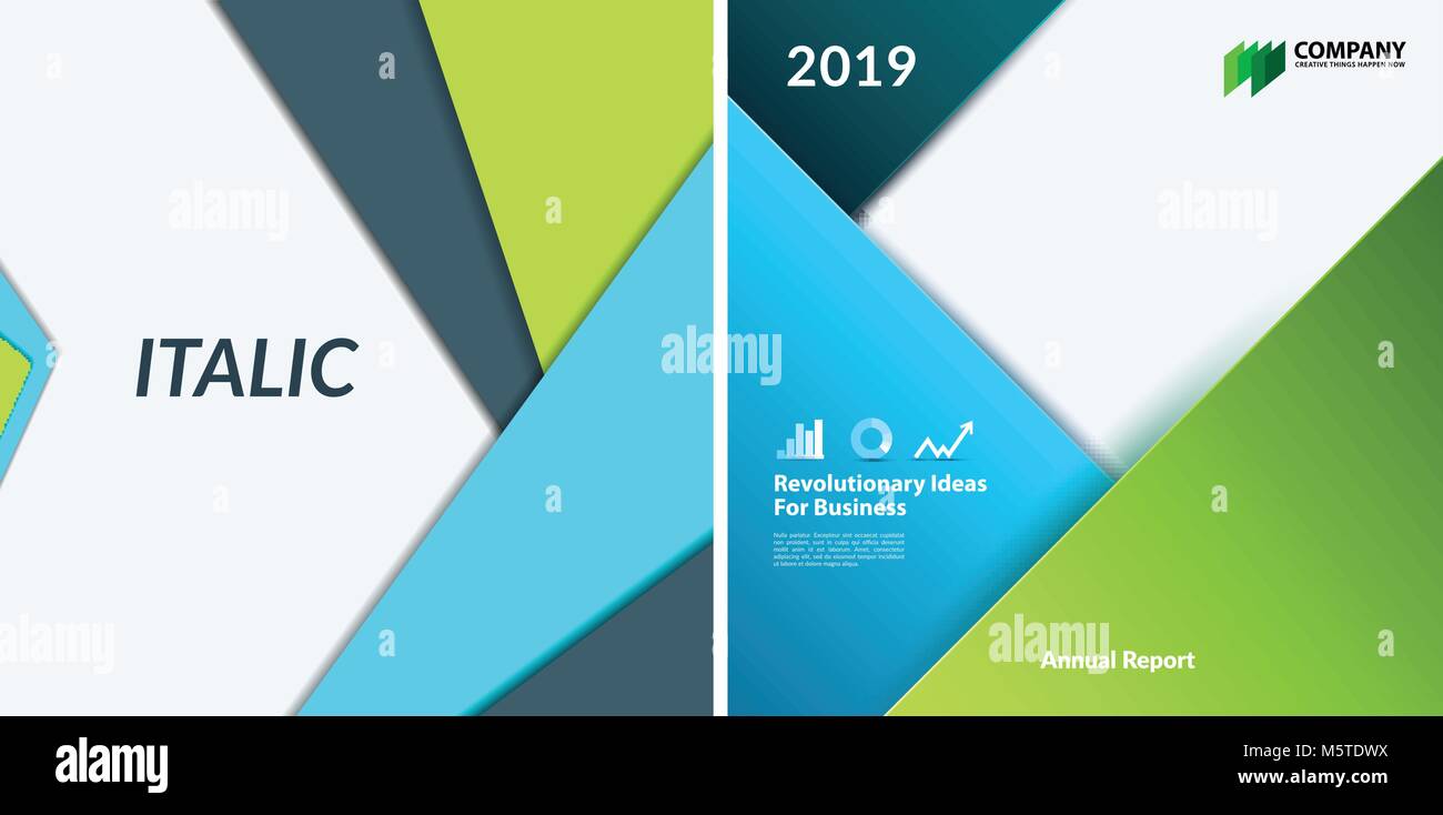 Set. Material design of abstract vector elements for graphic template ...