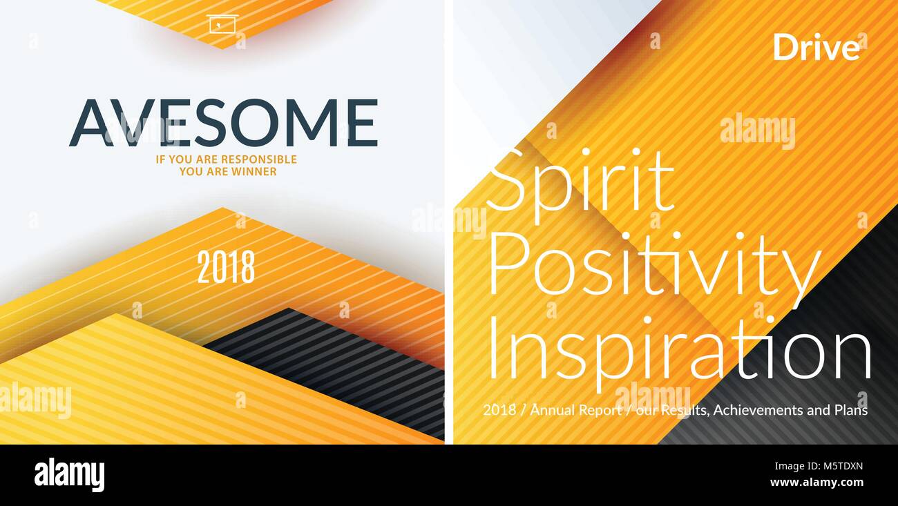 Set. Material design of abstract vector elements for graphic template ...