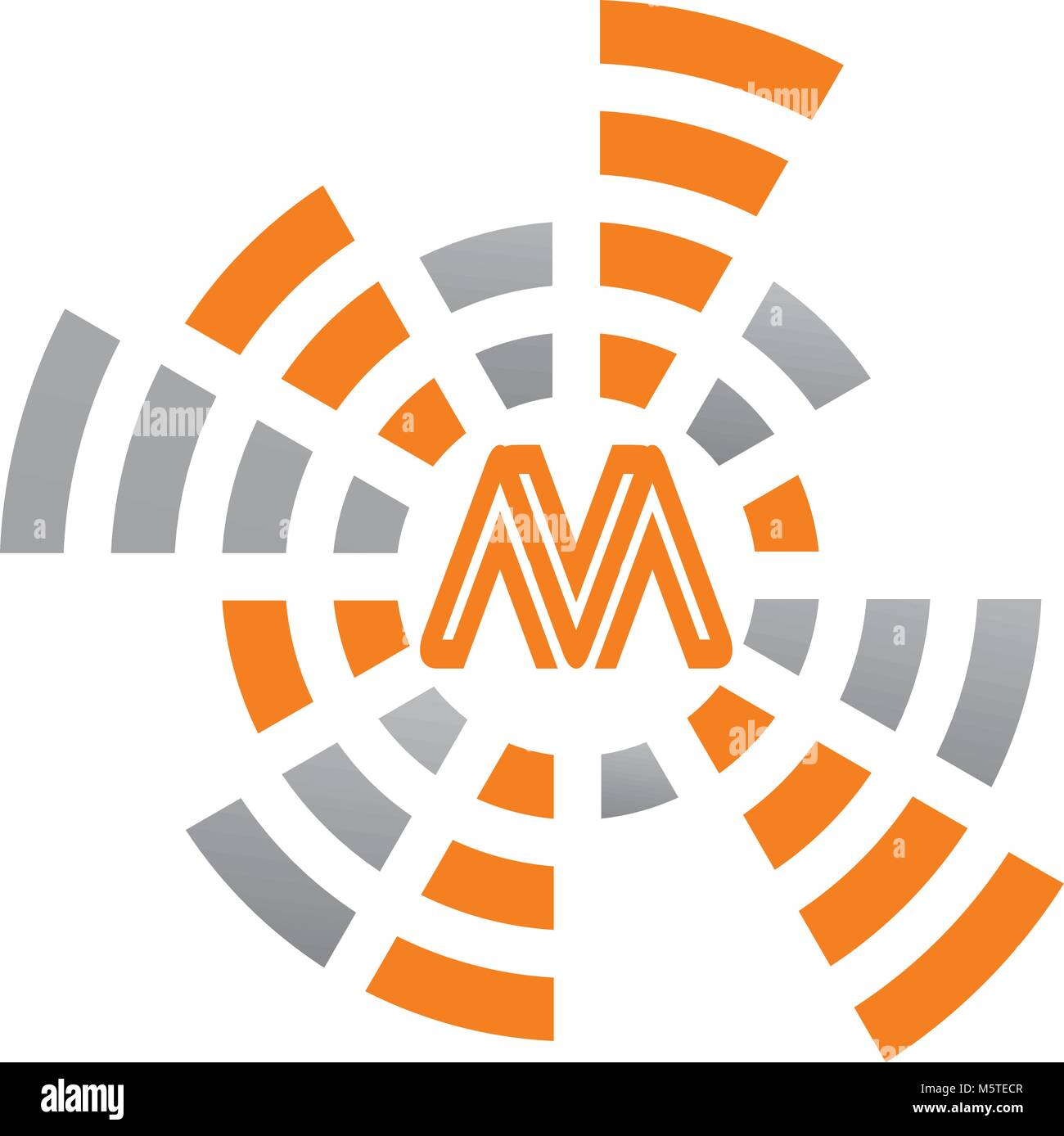Letter m music logo vector vectors hi-res stock photography and images ...