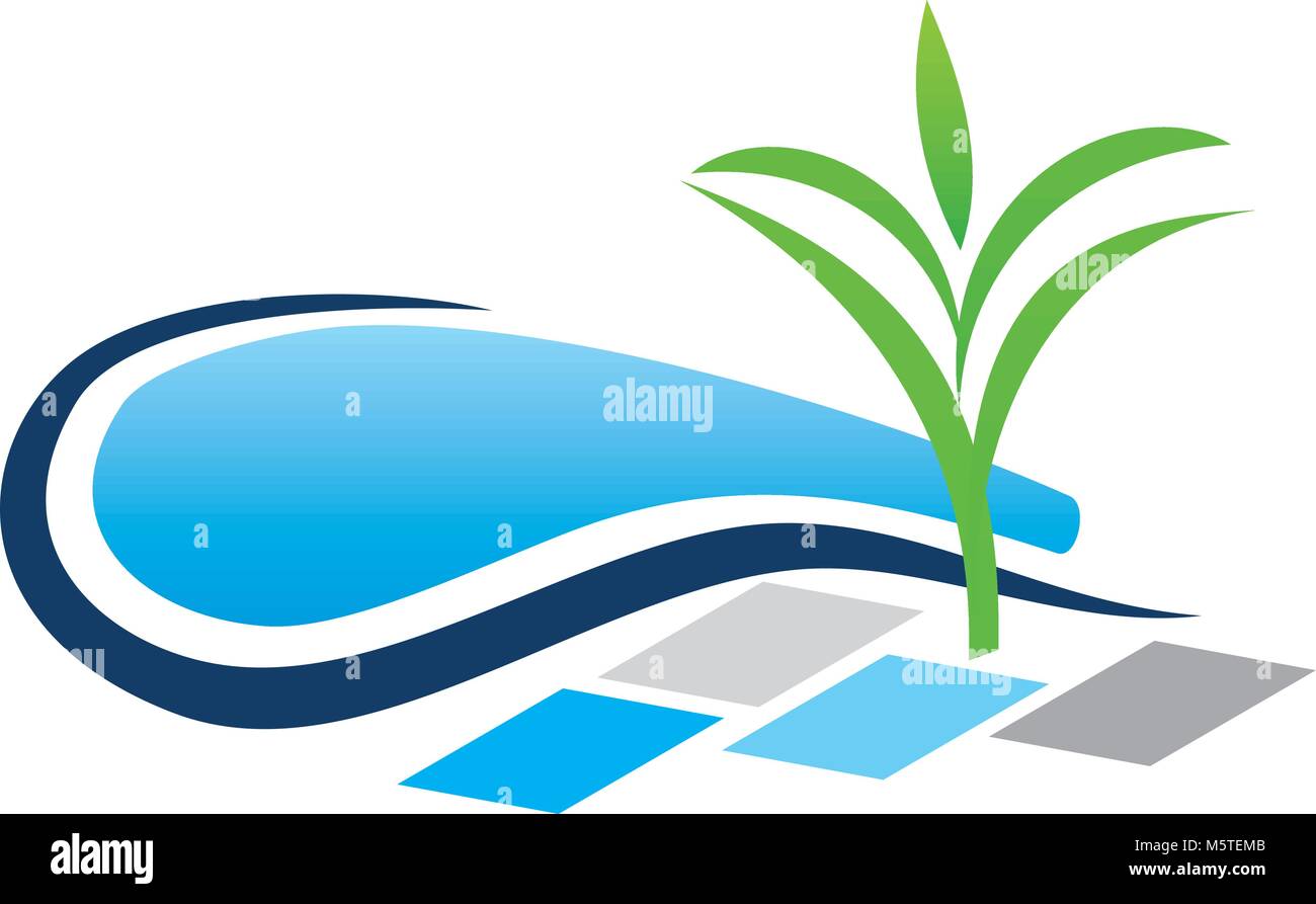 Pool Landscape Design Construction Stock Vector Image & Art - Alamy