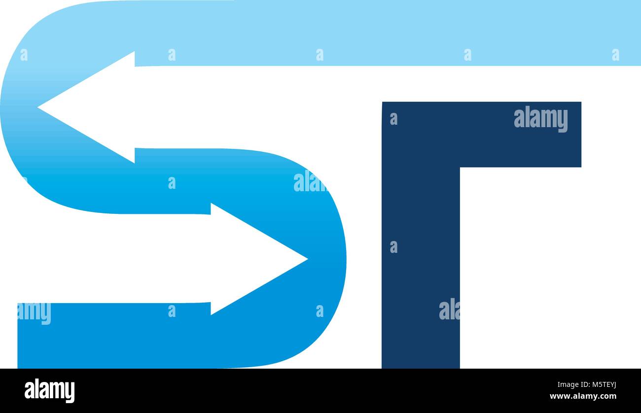 Letter SF with Arrow Stock Vector Image & Art - Alamy