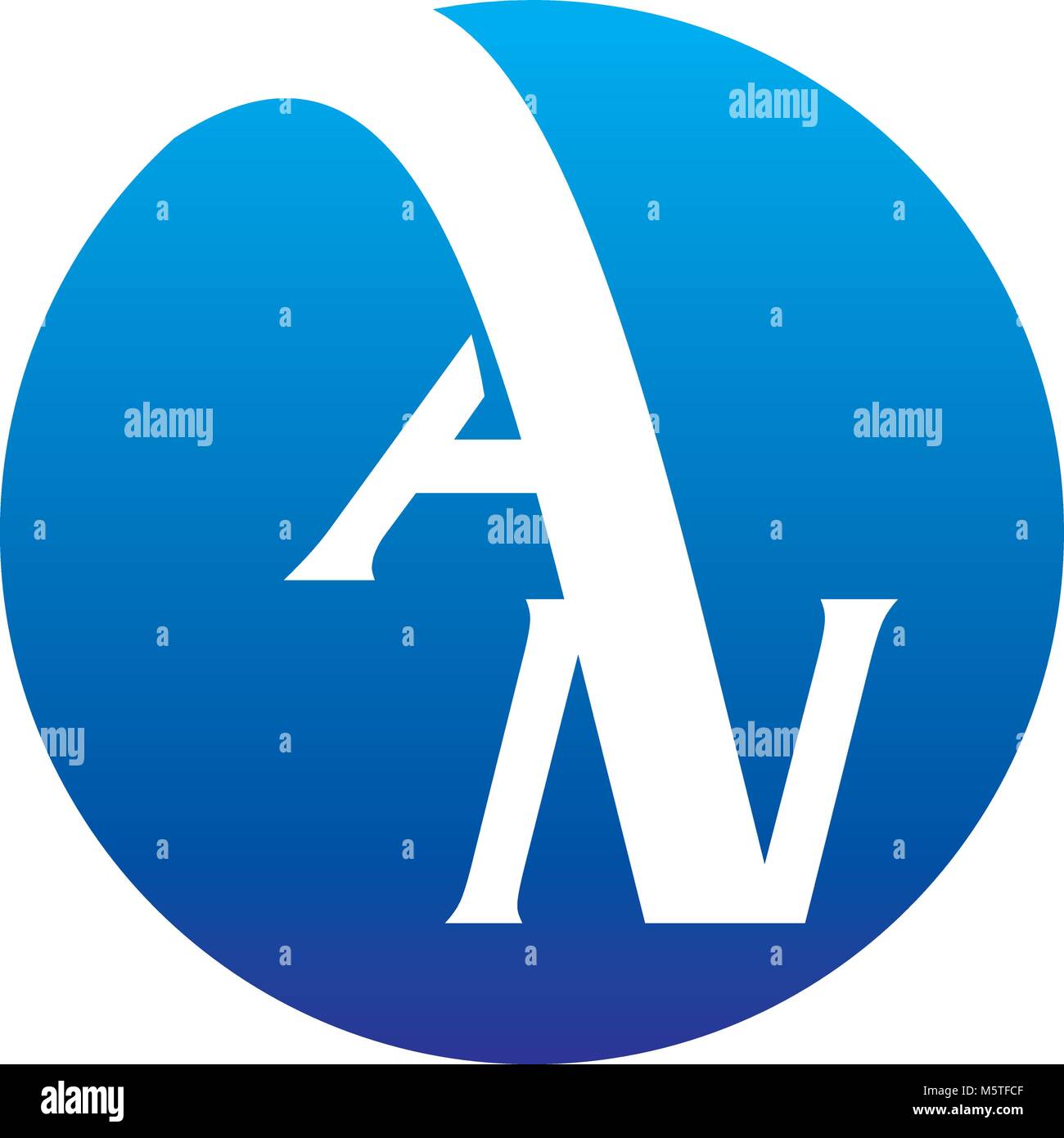 Letter AN Logo Design Template Vector Stock Vector Image & Art - Alamy
