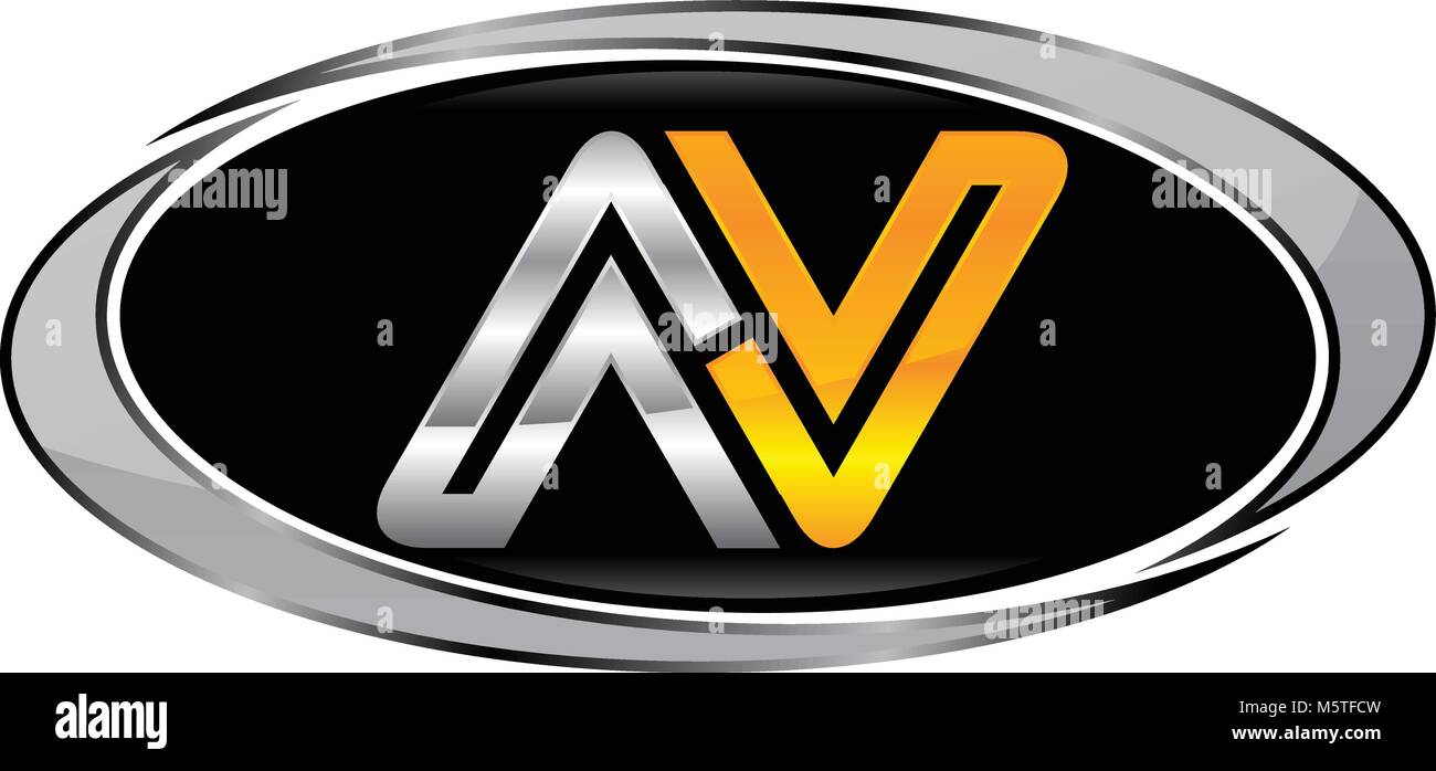 Letter AV Modern Stock Vector Image & Art - Alamy