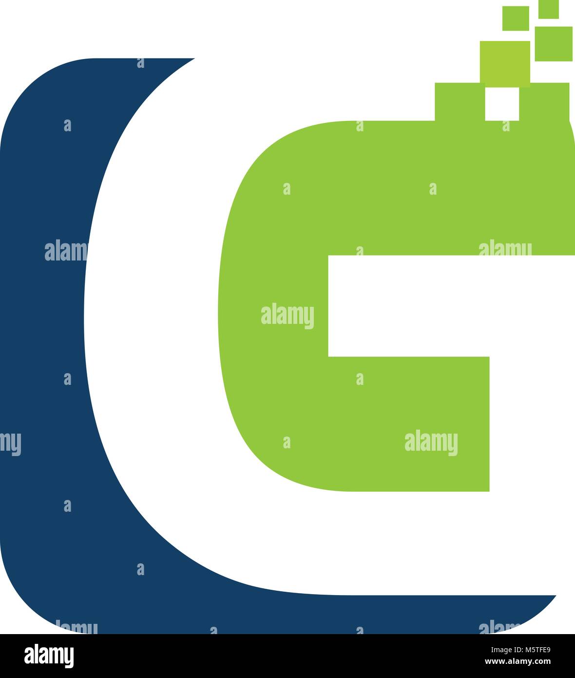 Letter G Digital Technology Stock Vector Image & Art - Alamy