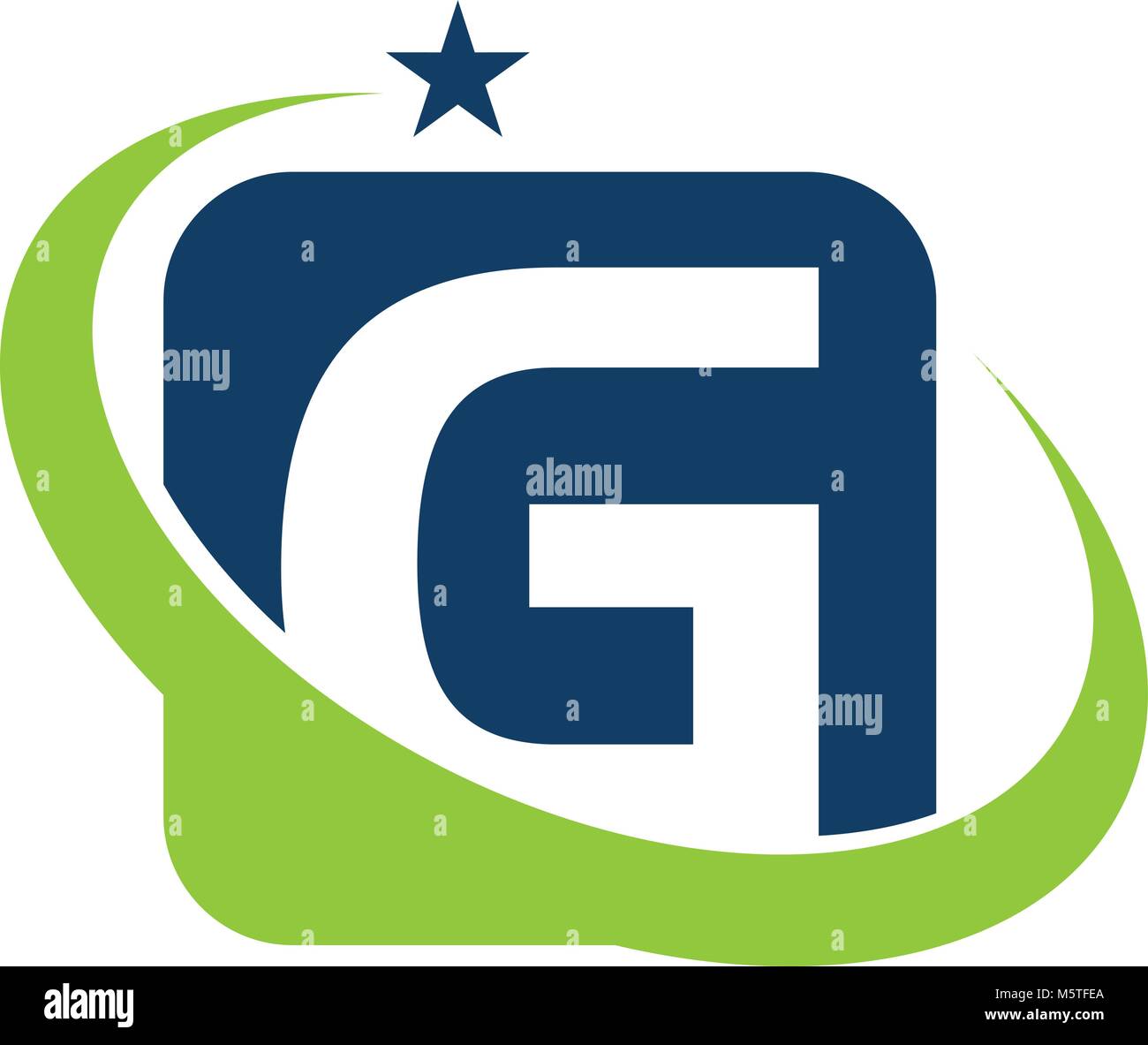 Letter G Swoosh Star Stock Vector Image & Art - Alamy