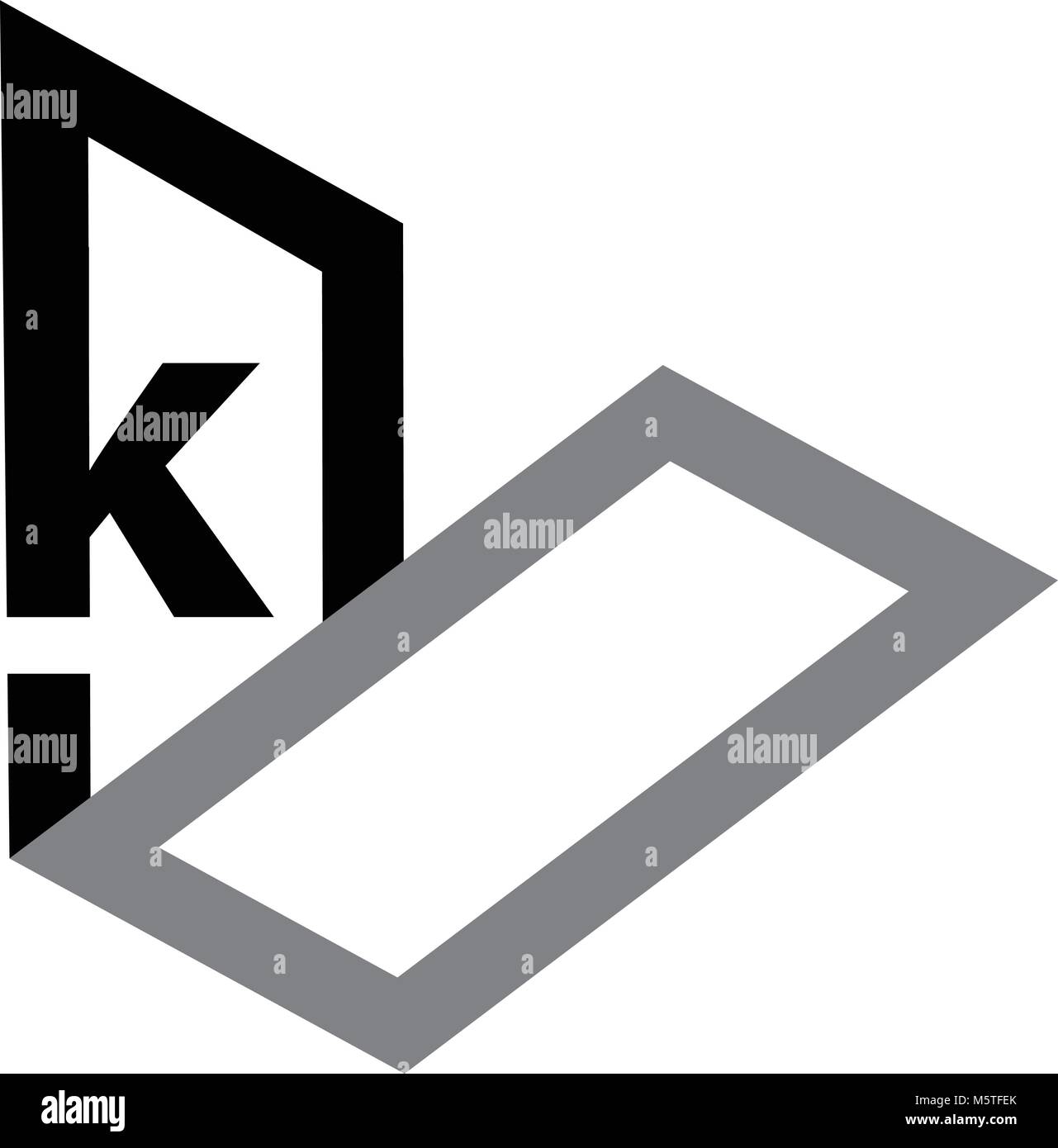 K professional logo Stock Vector Images - Alamy