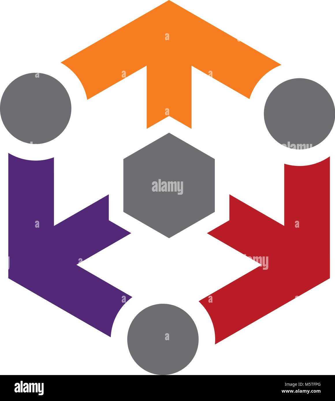 Arrow People Distribution Marketing Stock Vector Image & Art - Alamy