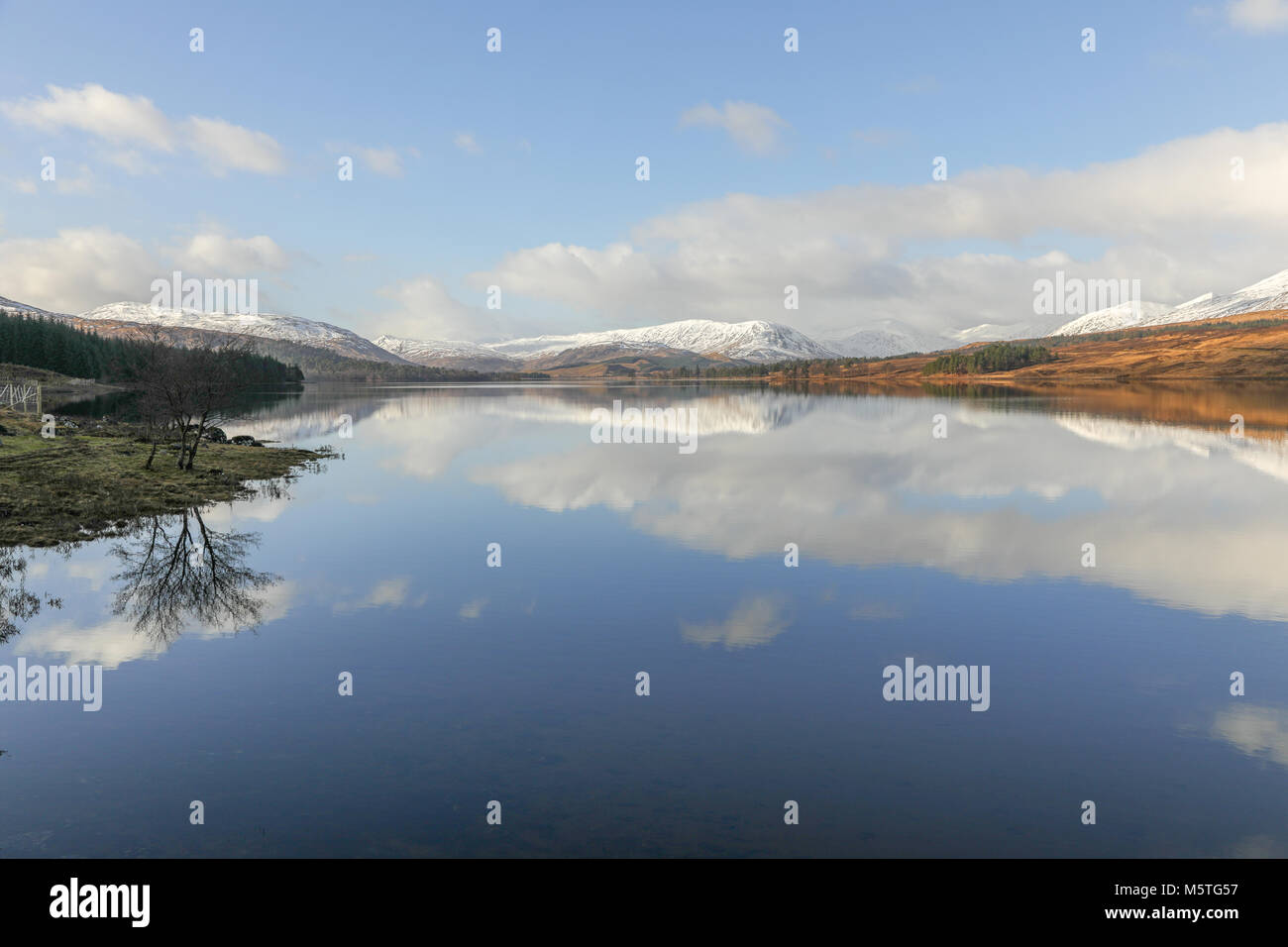 Scottish winter scenes in the Glencoe national park, Scottish highlands ...