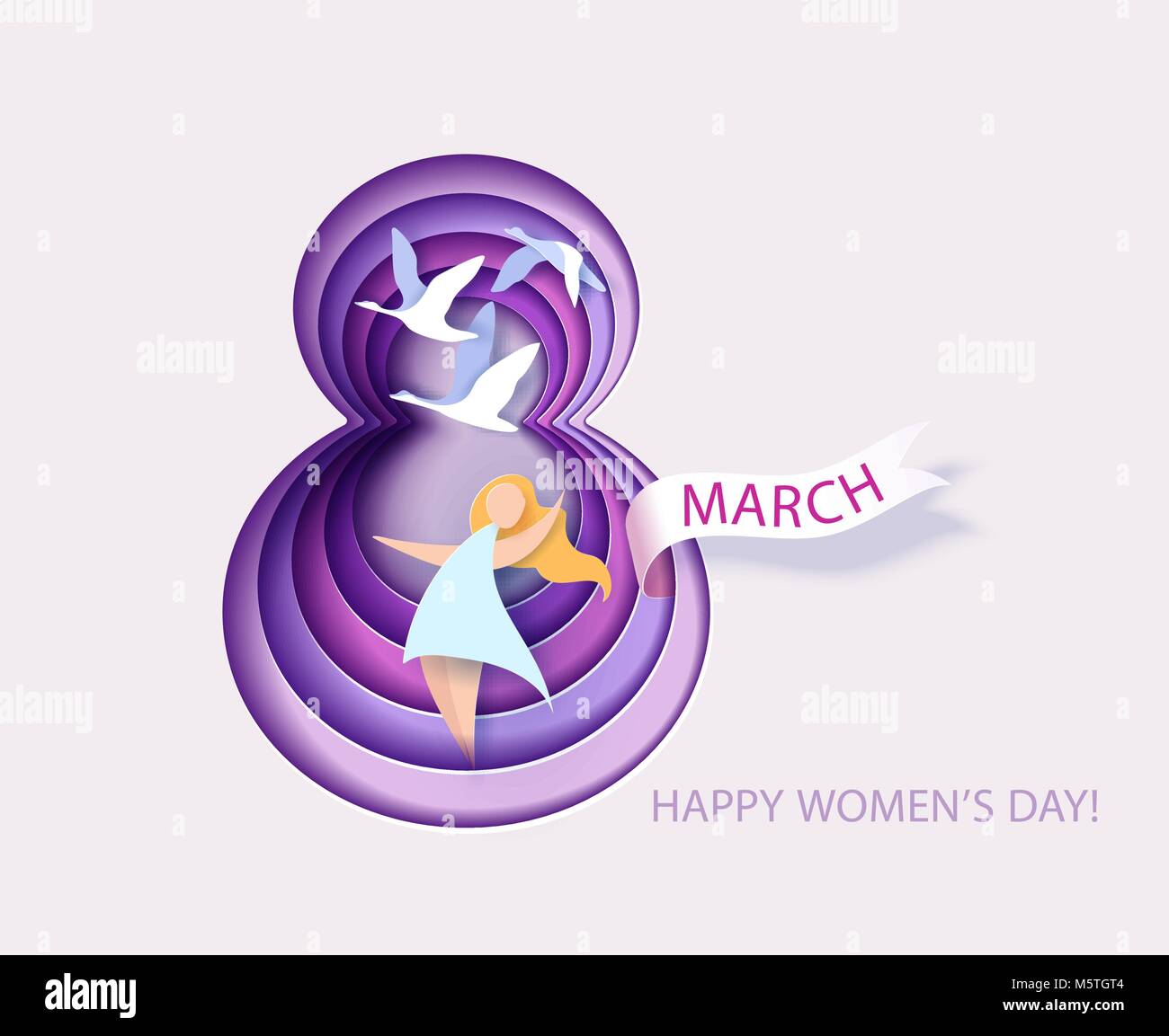 Abstract paper cut style Stock Vector Images - Alamy