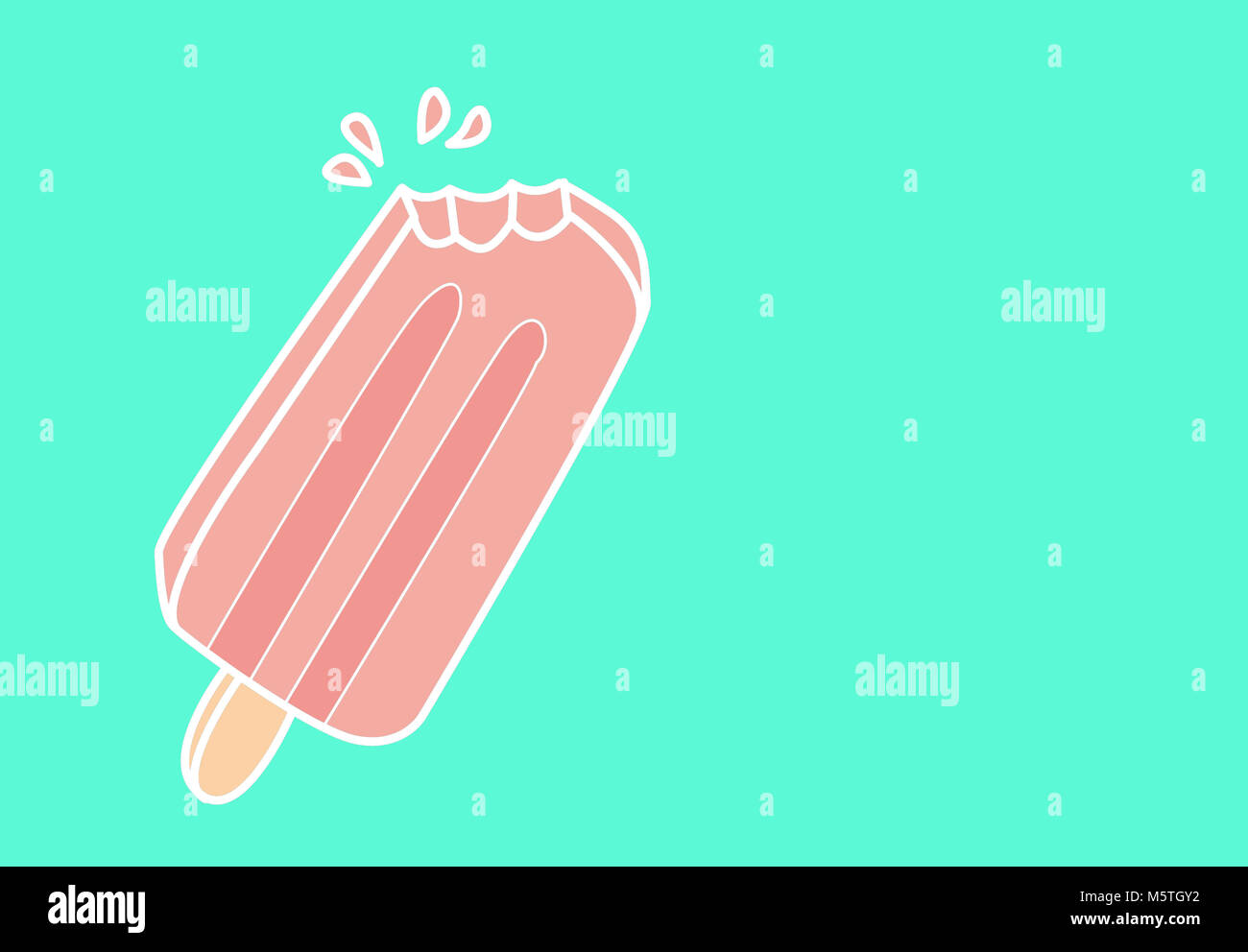 Pop Ice Cream, Colorful illustration Stock Photo - Alamy