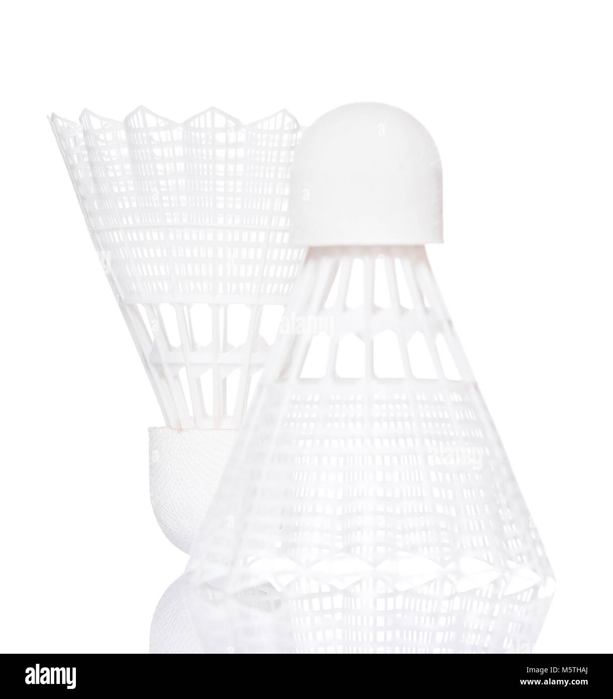 White shuttlecock for badminton Stock Photo - Alamy