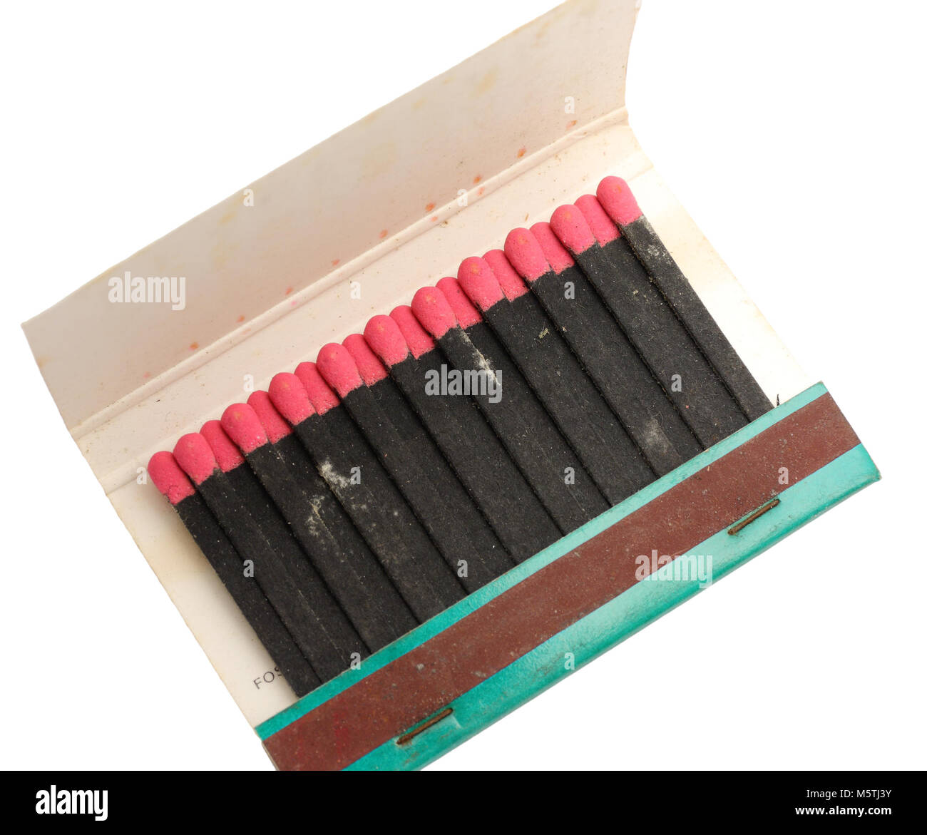 Lighting fire with match Cut Out Stock Images & Pictures - Alamy