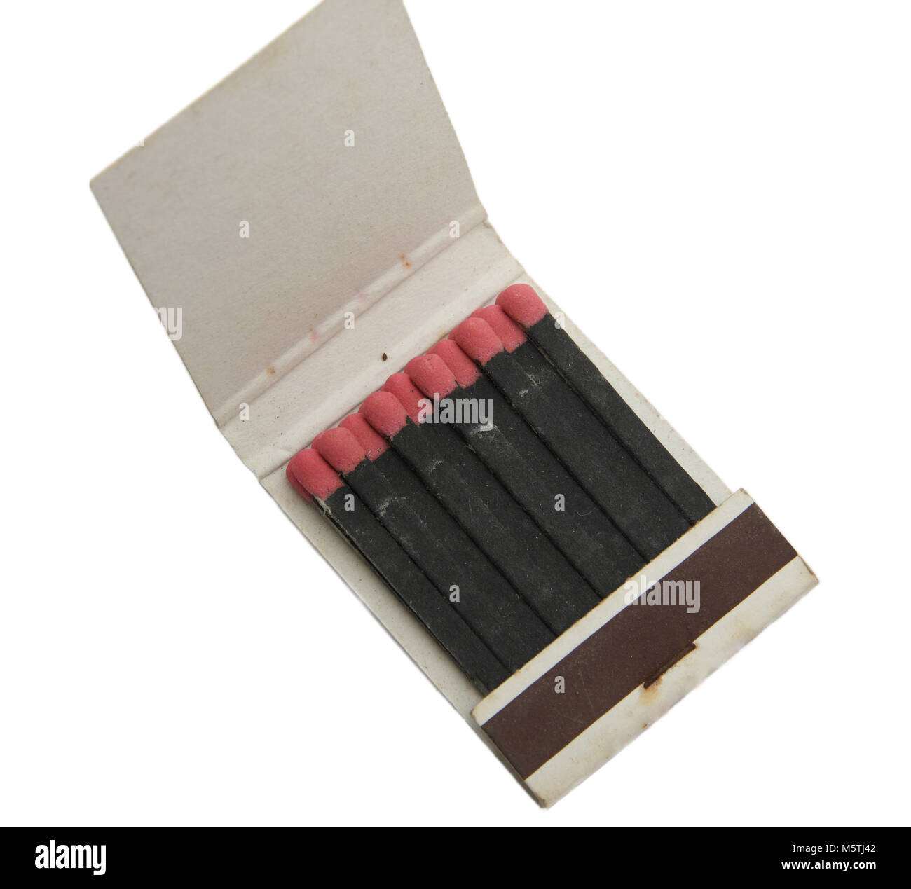 Lighting fire with match Cut Out Stock Images & Pictures - Alamy