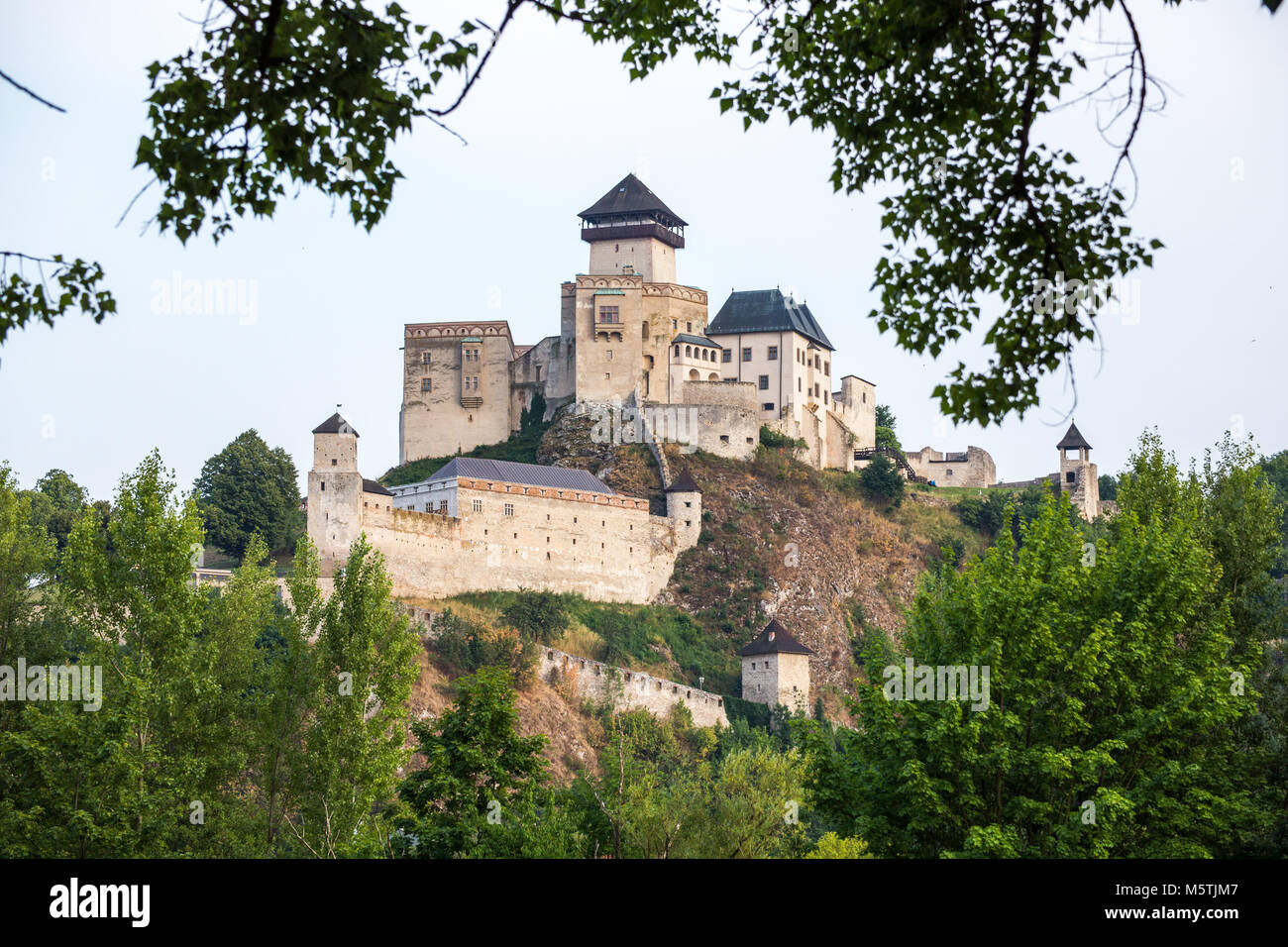 Trencin Castle. Slovakia. 02 AUGUST 2015. Trenciansky Hrad - Trencin ...