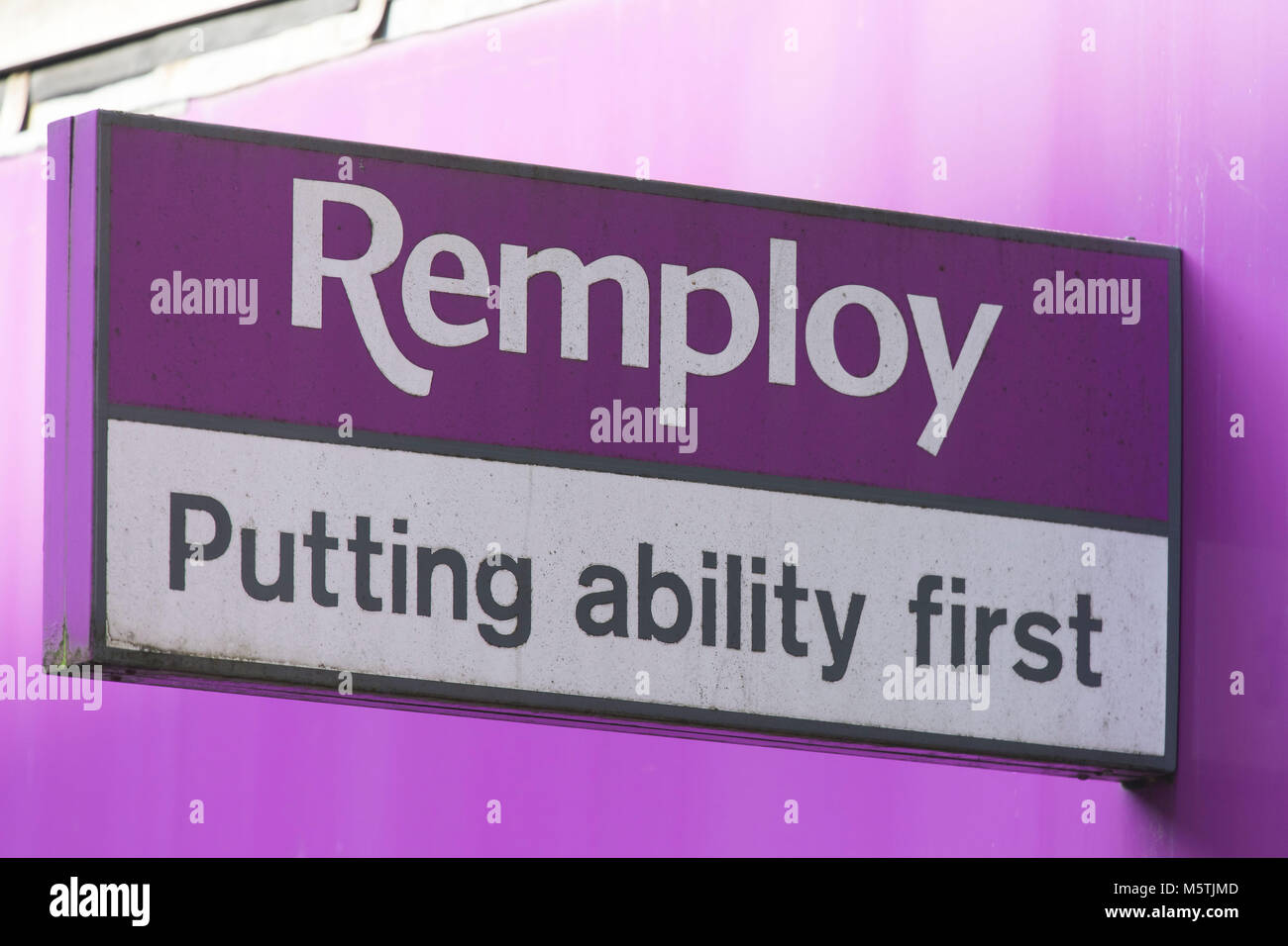 Recruitment employment agency sign hi-res stock photography and images ...