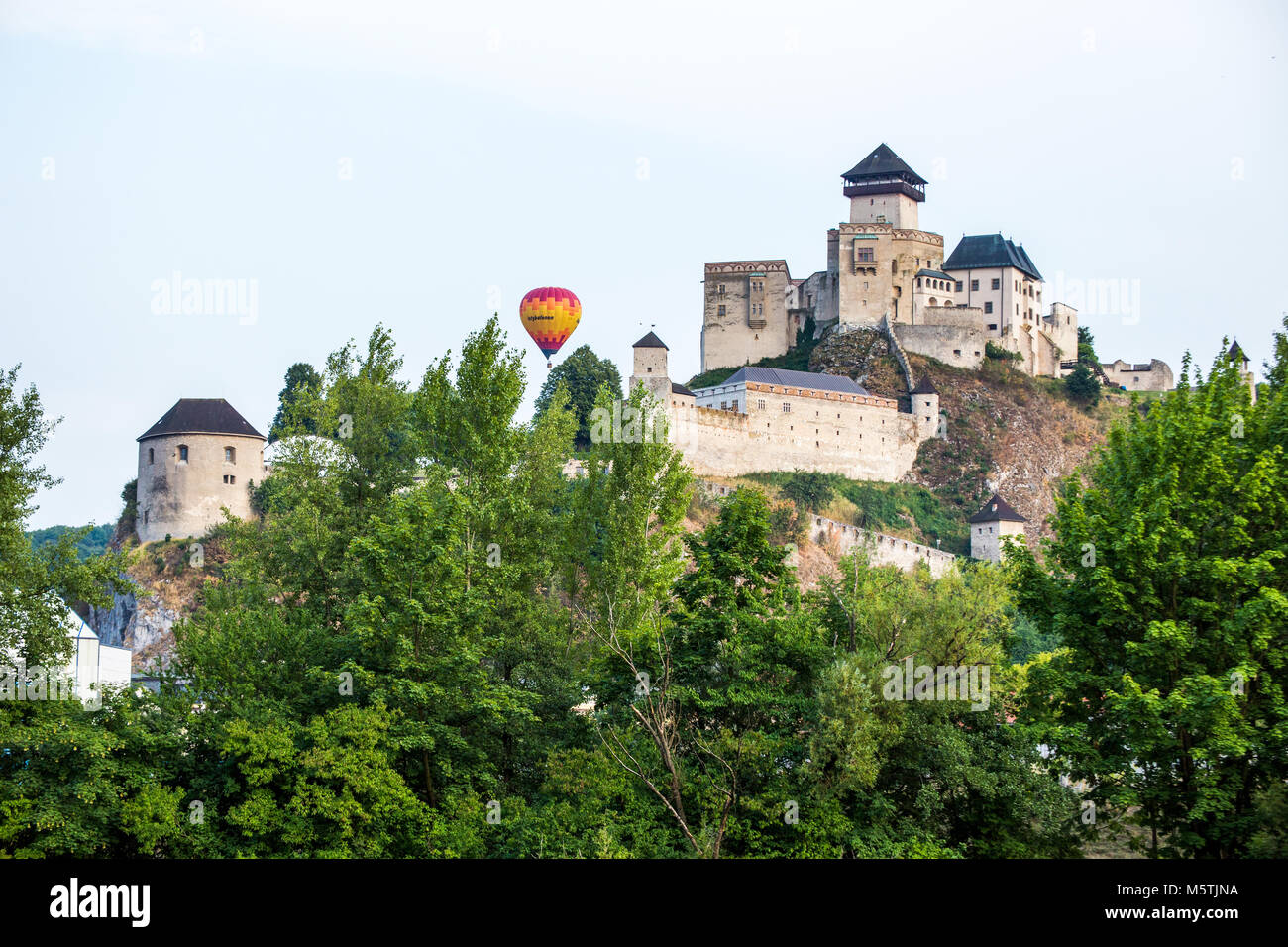 Trencin Castle. Slovakia. 02 AUGUST 2015. Trenciansky Hrad - Trencin ...