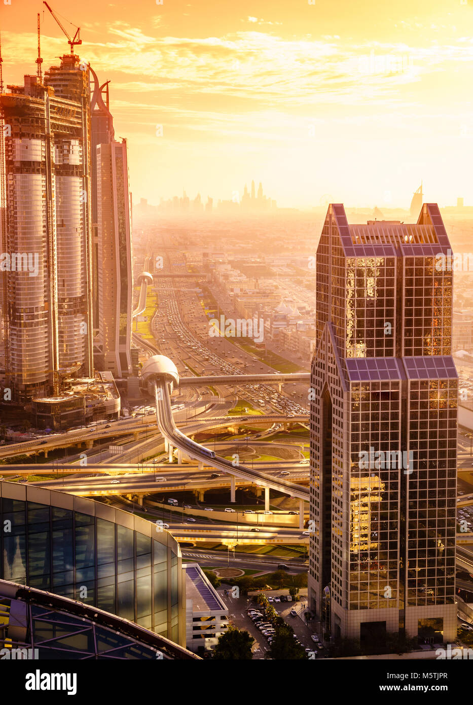 Dubai birds eye view hi-res stock photography and images - Alamy