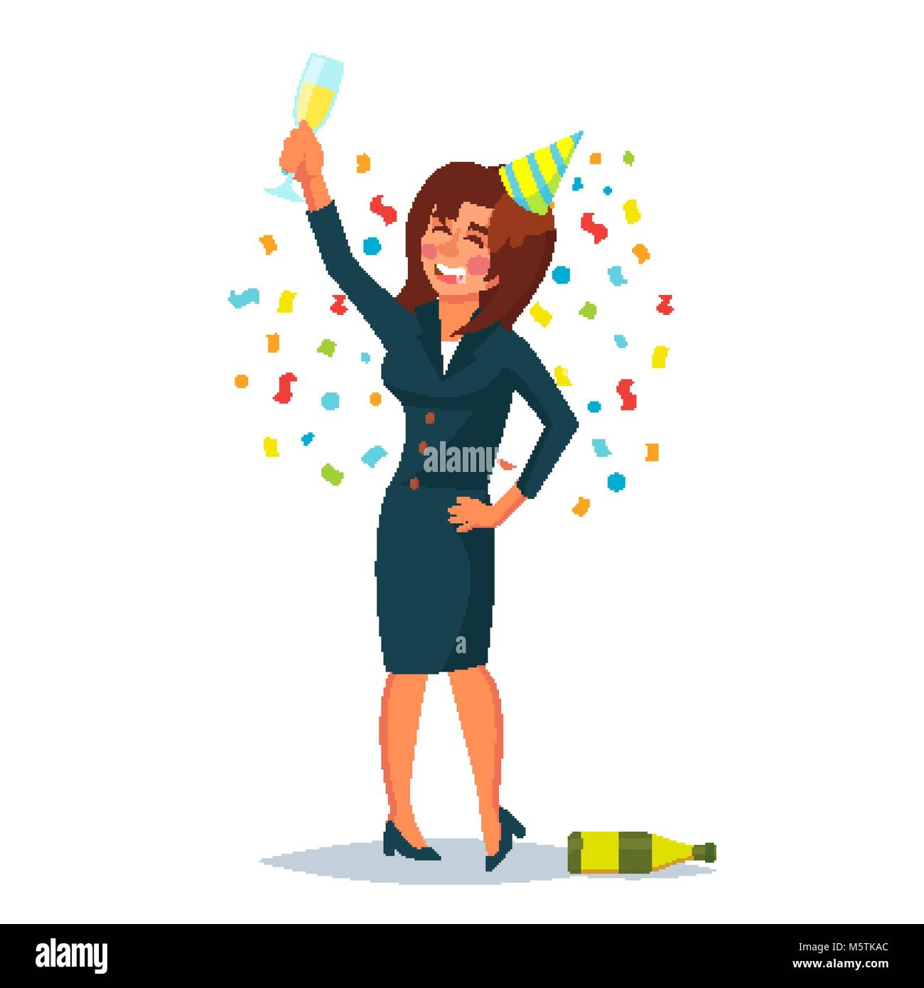 Drunken office party Stock Vector Images - Alamy