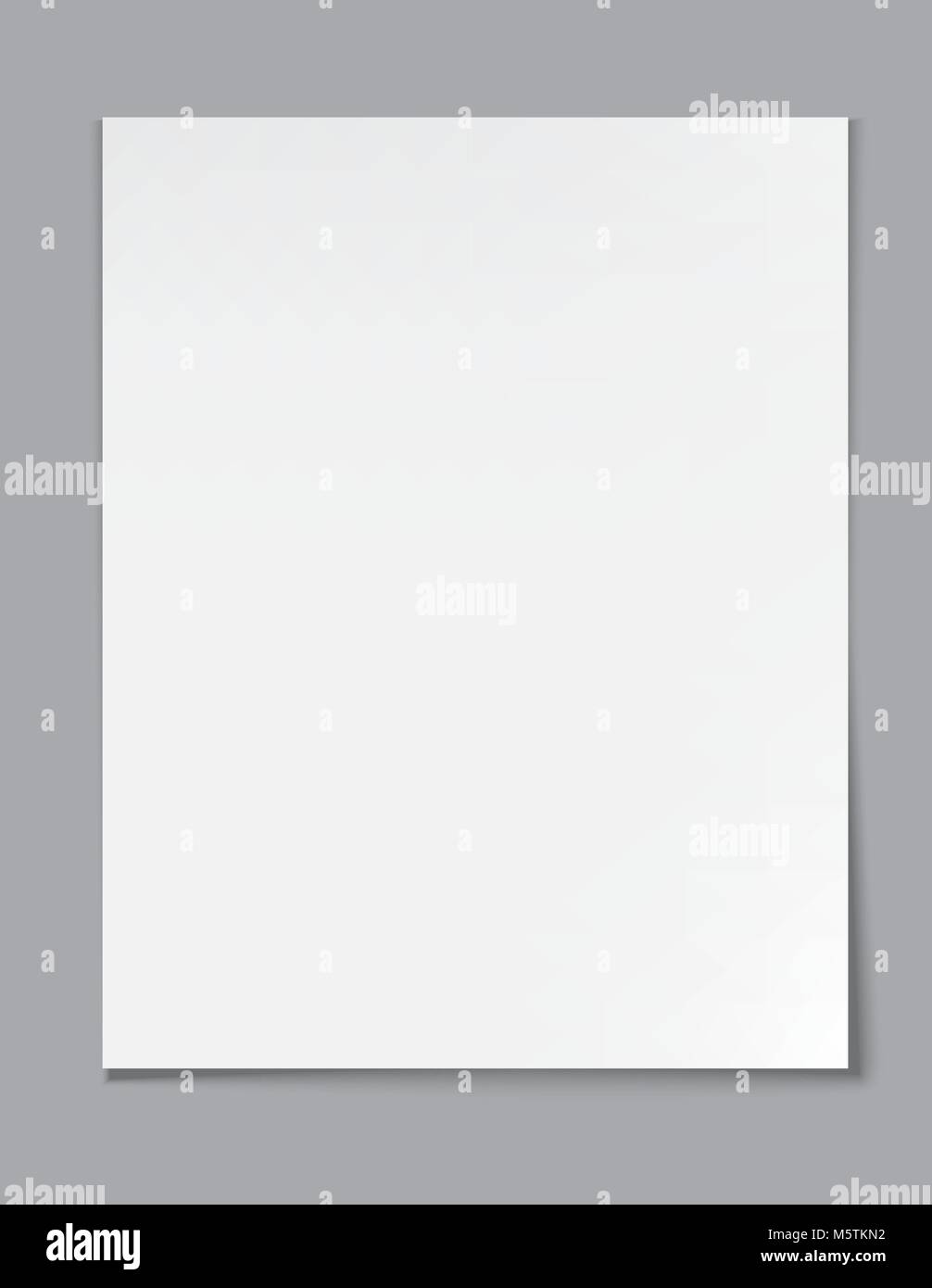 Blank paper on gray - vector illustration Stock Vector Image & Art - Alamy