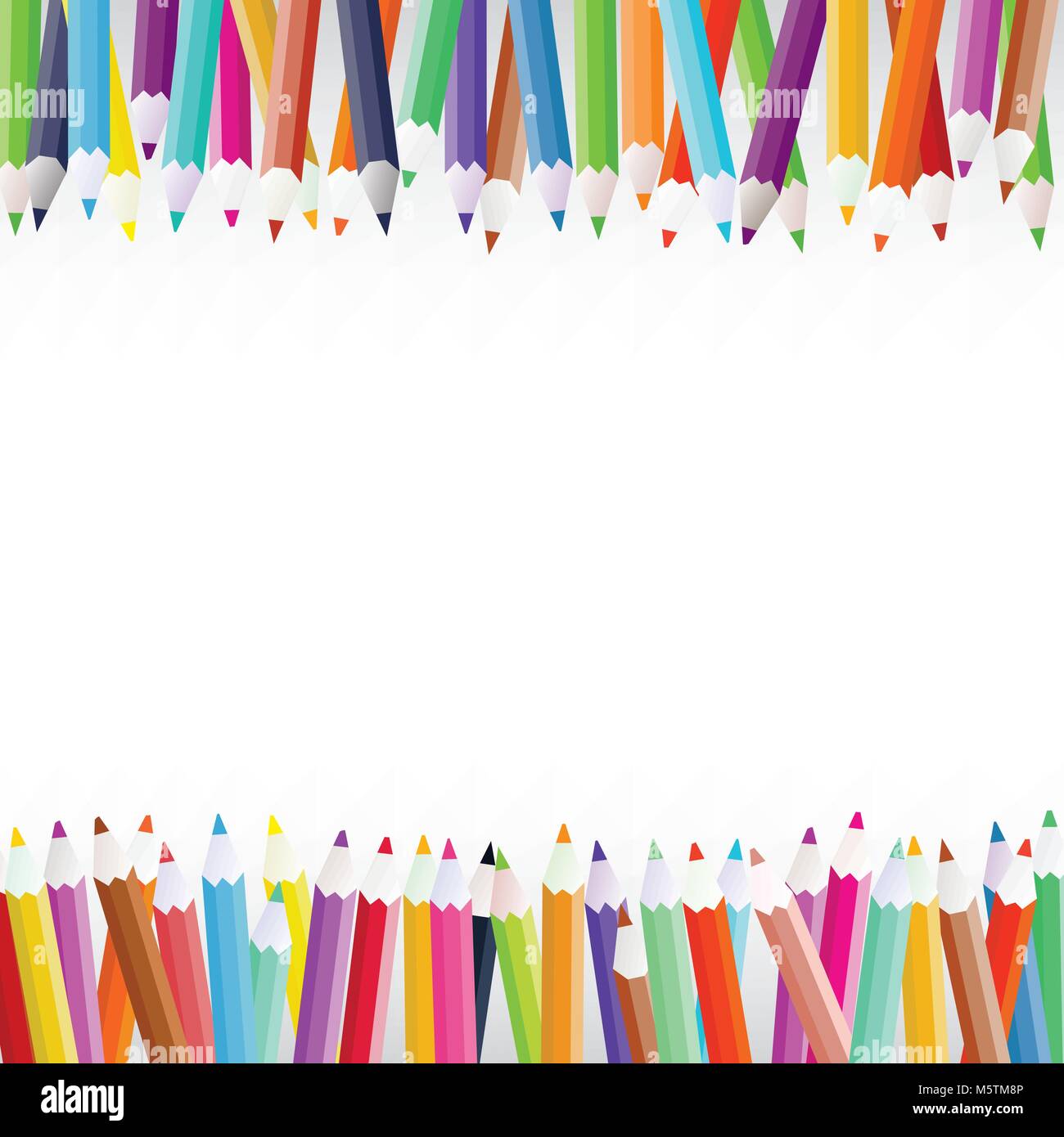 Illustration of many color pencils with a pencil symbolizing kids ideas ...