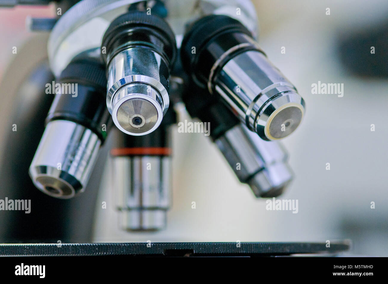 Close up of a microscope Stock Photo - Alamy